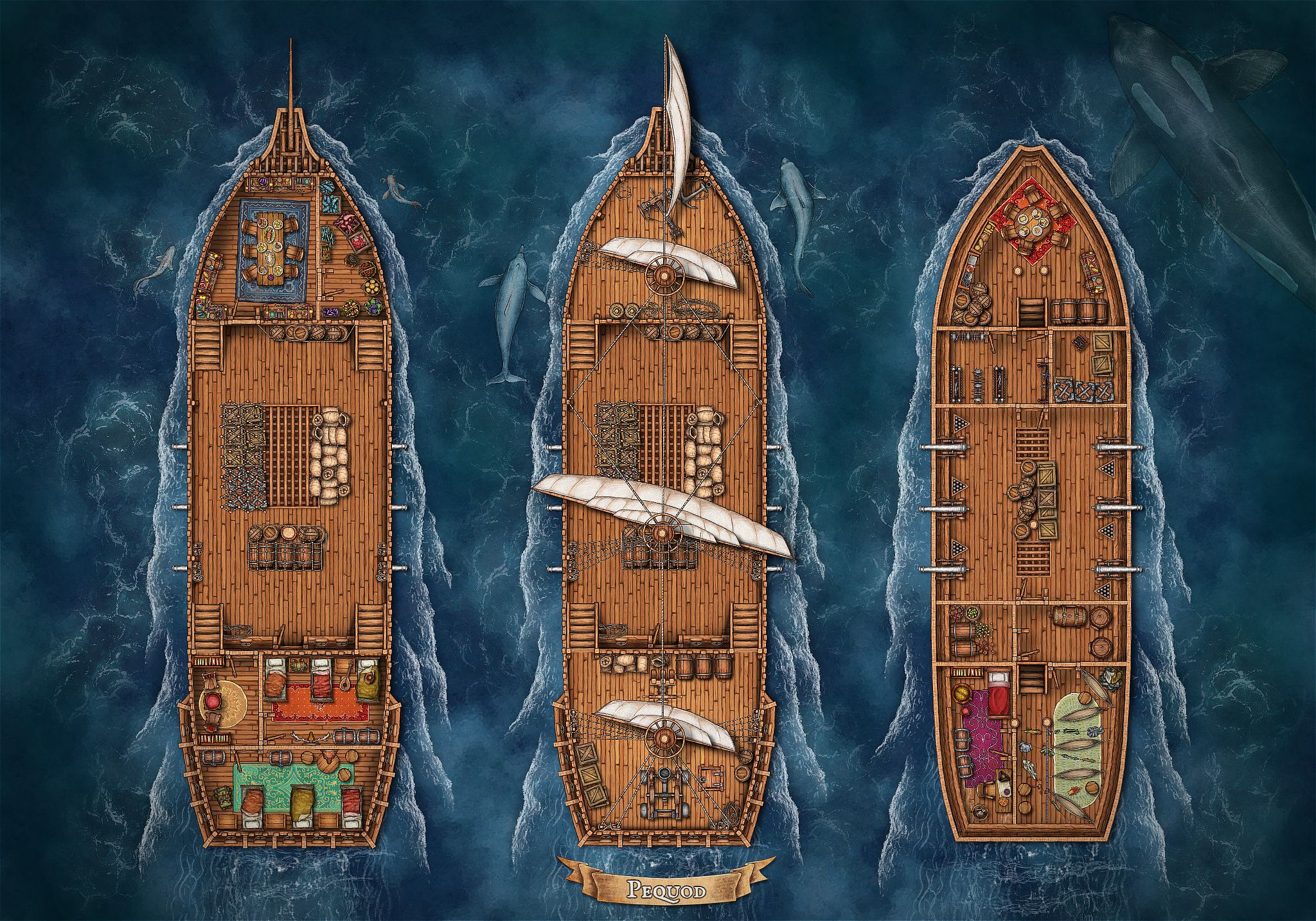 Ship Pequod | Inkarnate - Create Fantasy Maps Online