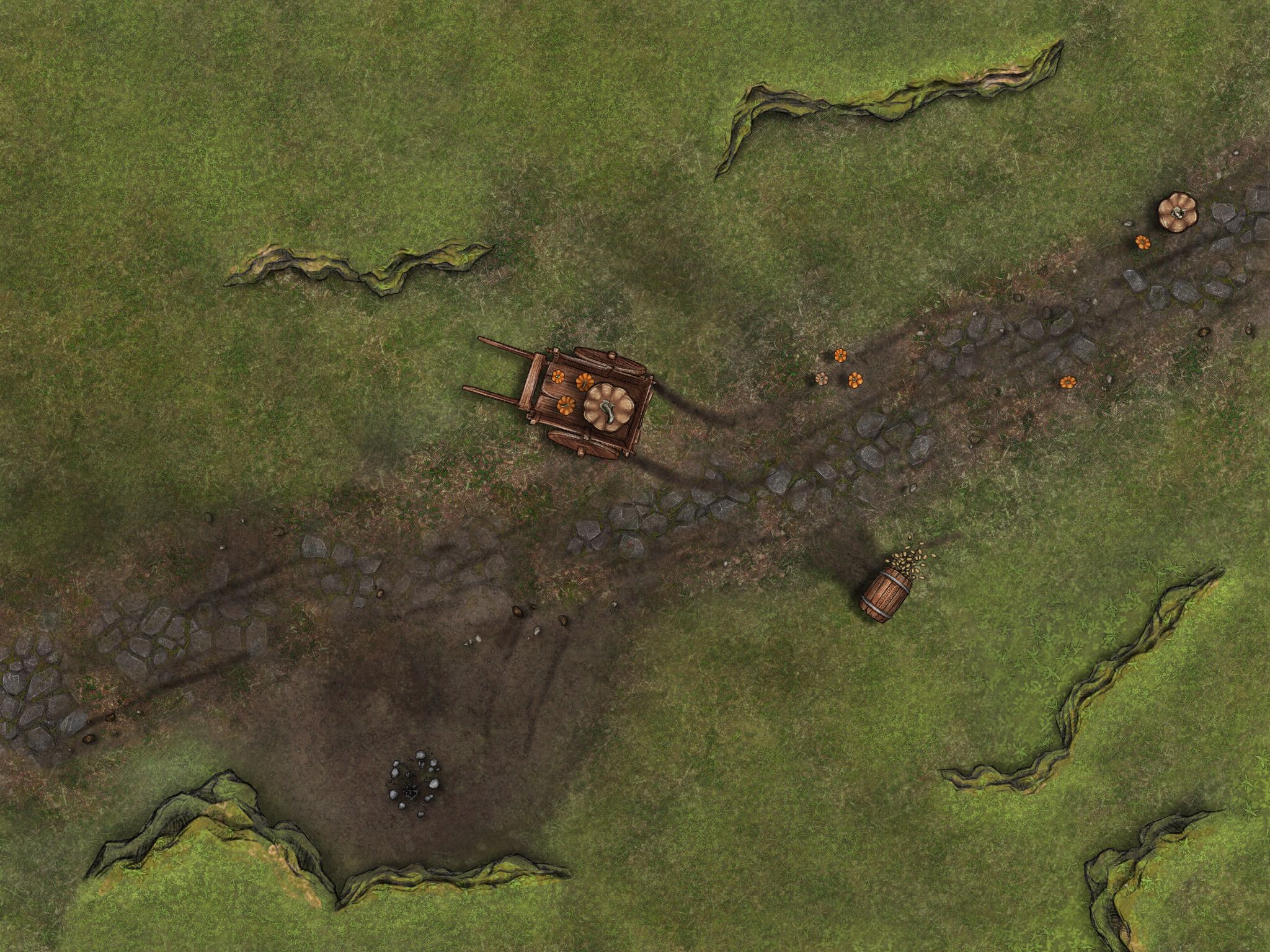 Road Encounter - Fall | Inkarnate - Create Fantasy Maps Online