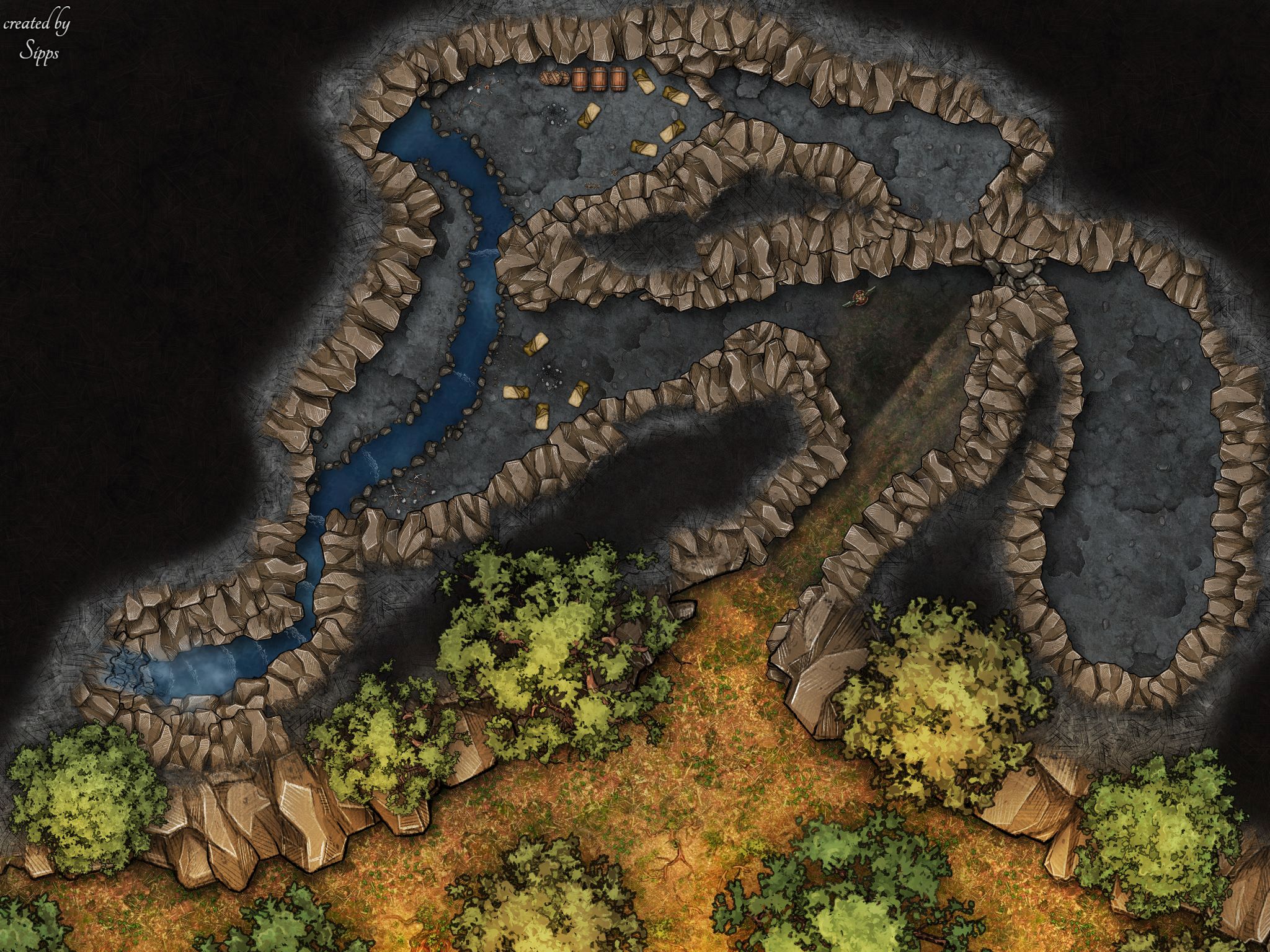 Kobold Cave | Inkarnate - Create Fantasy Maps Online