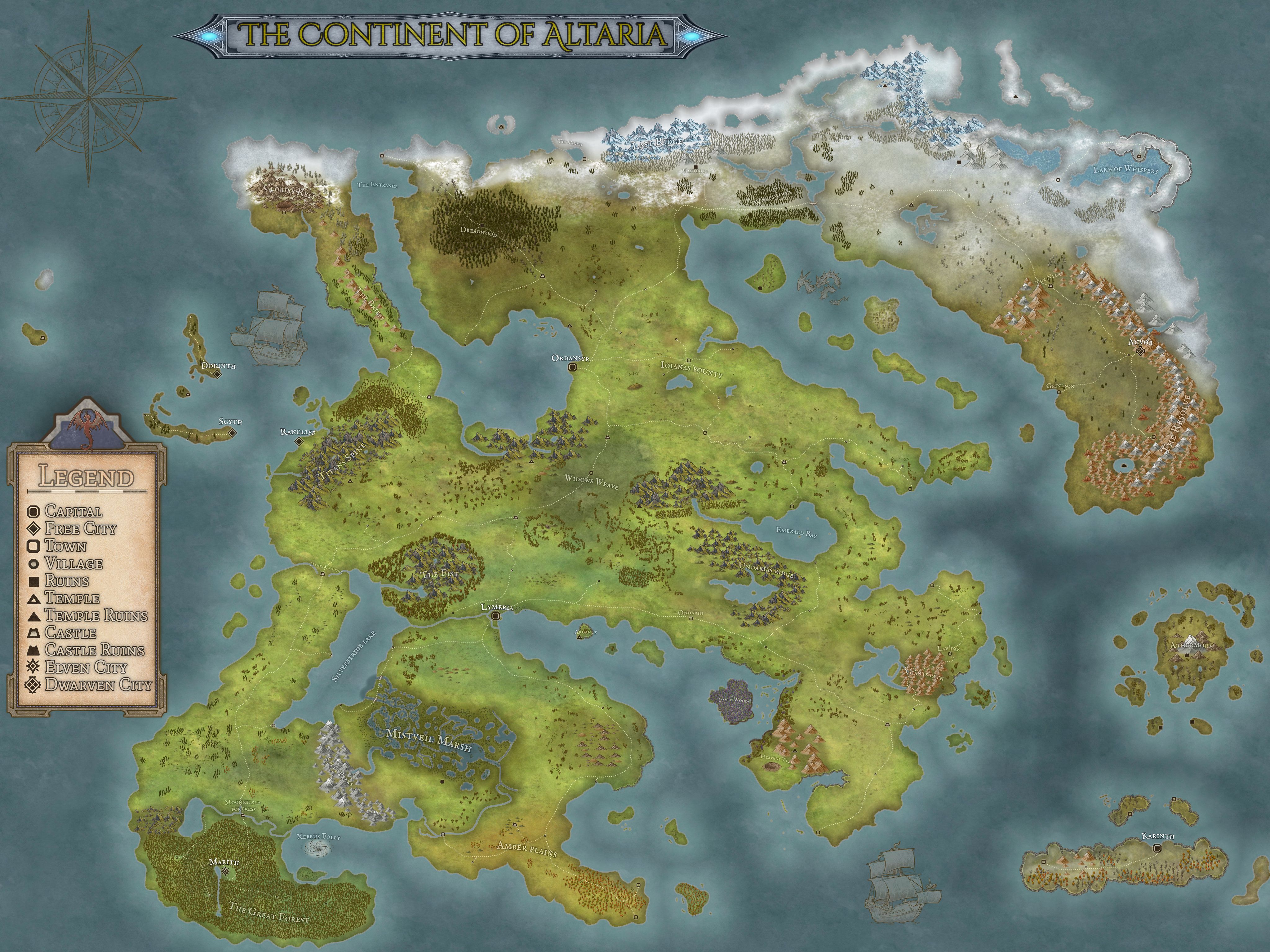 Altaria Named | Inkarnate - Create Fantasy Maps Online