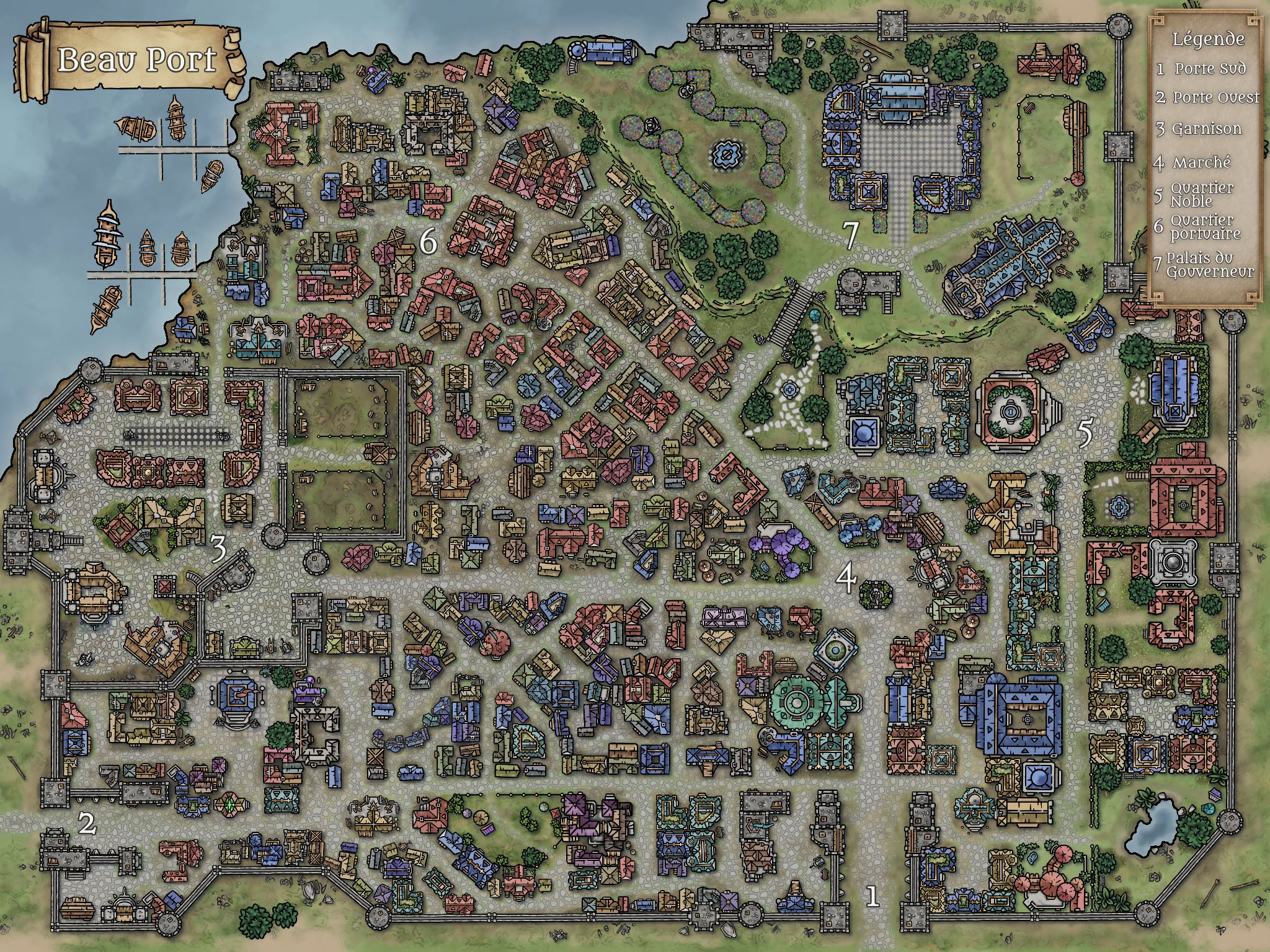 Beau Port | Inkarnate - Create Fantasy Maps Online
