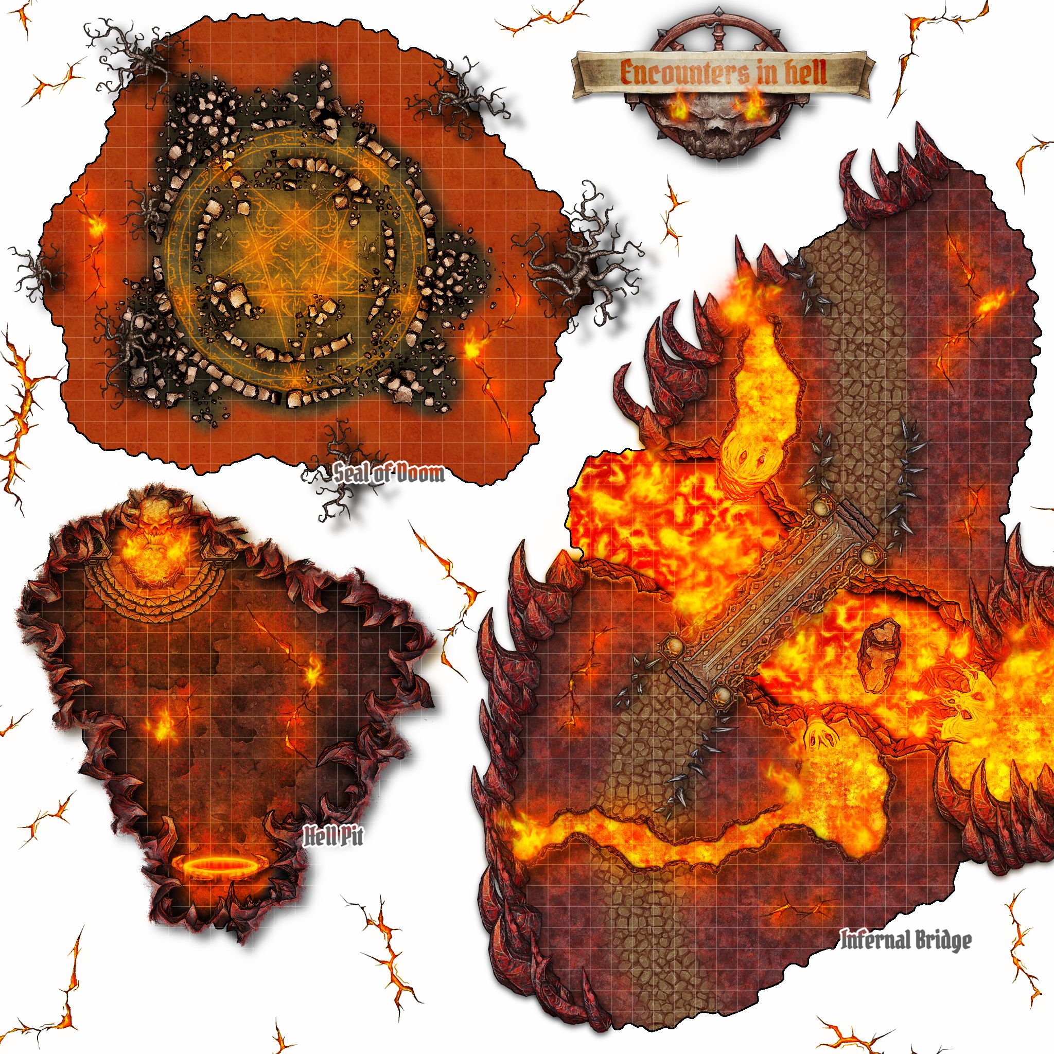 Encounters in Hell | Inkarnate - Create Fantasy Maps Online