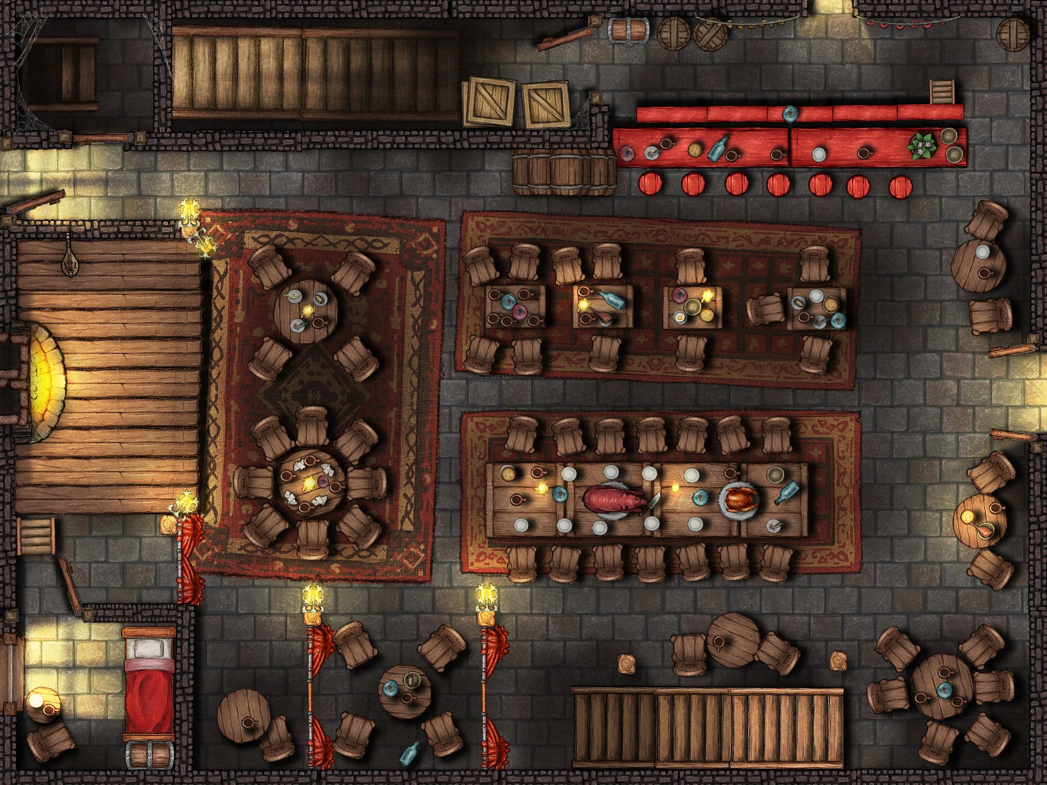 Petite Rouge Pub | Inkarnate - Create Fantasy Maps Online