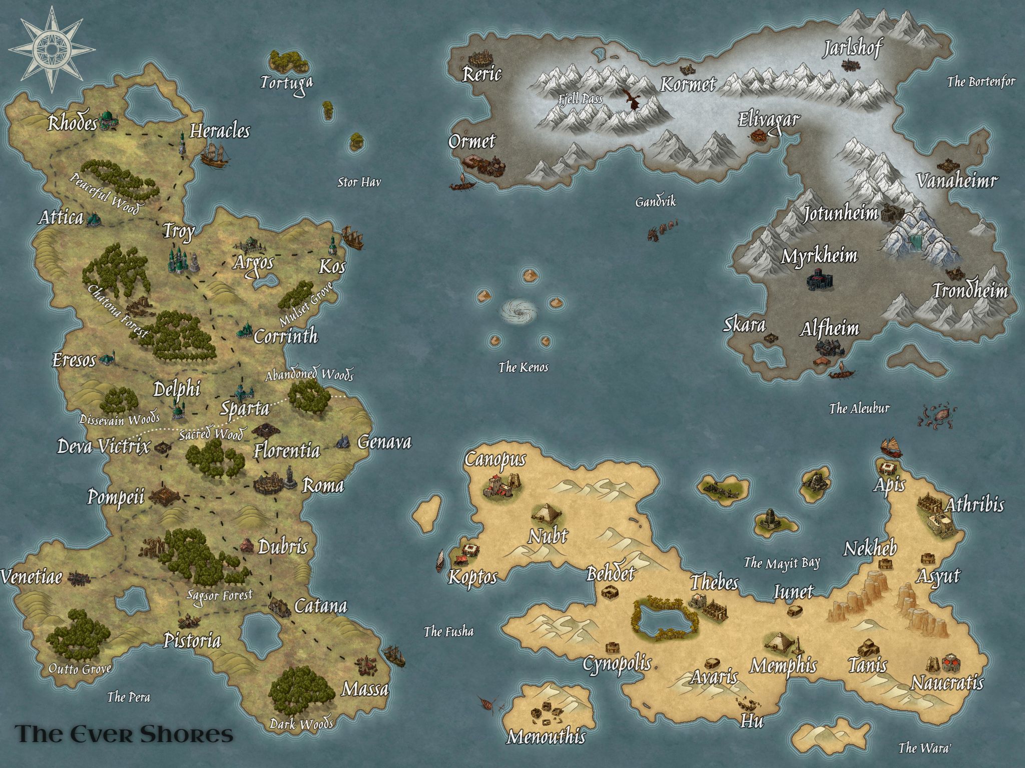 Alfheim Online Map