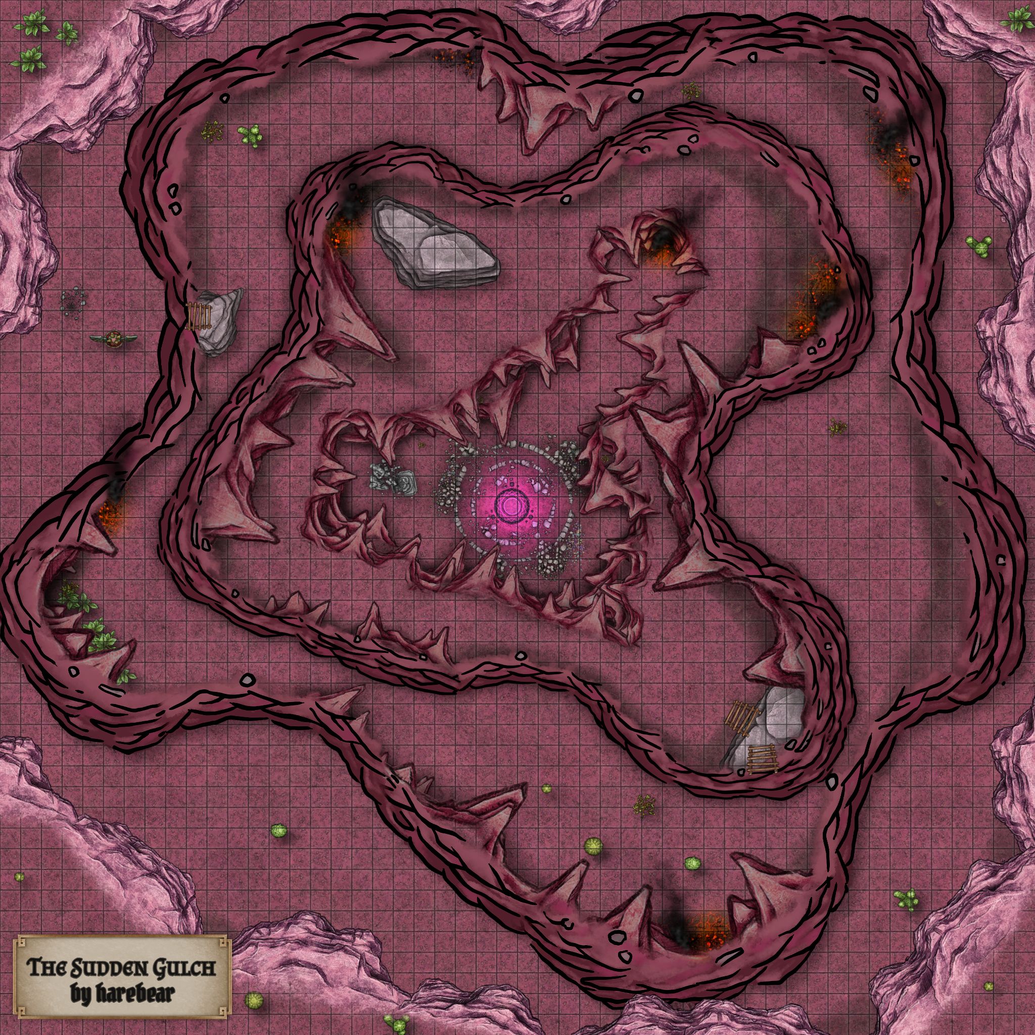 The Sudden Gulch | Inkarnate - Create Fantasy Maps Online