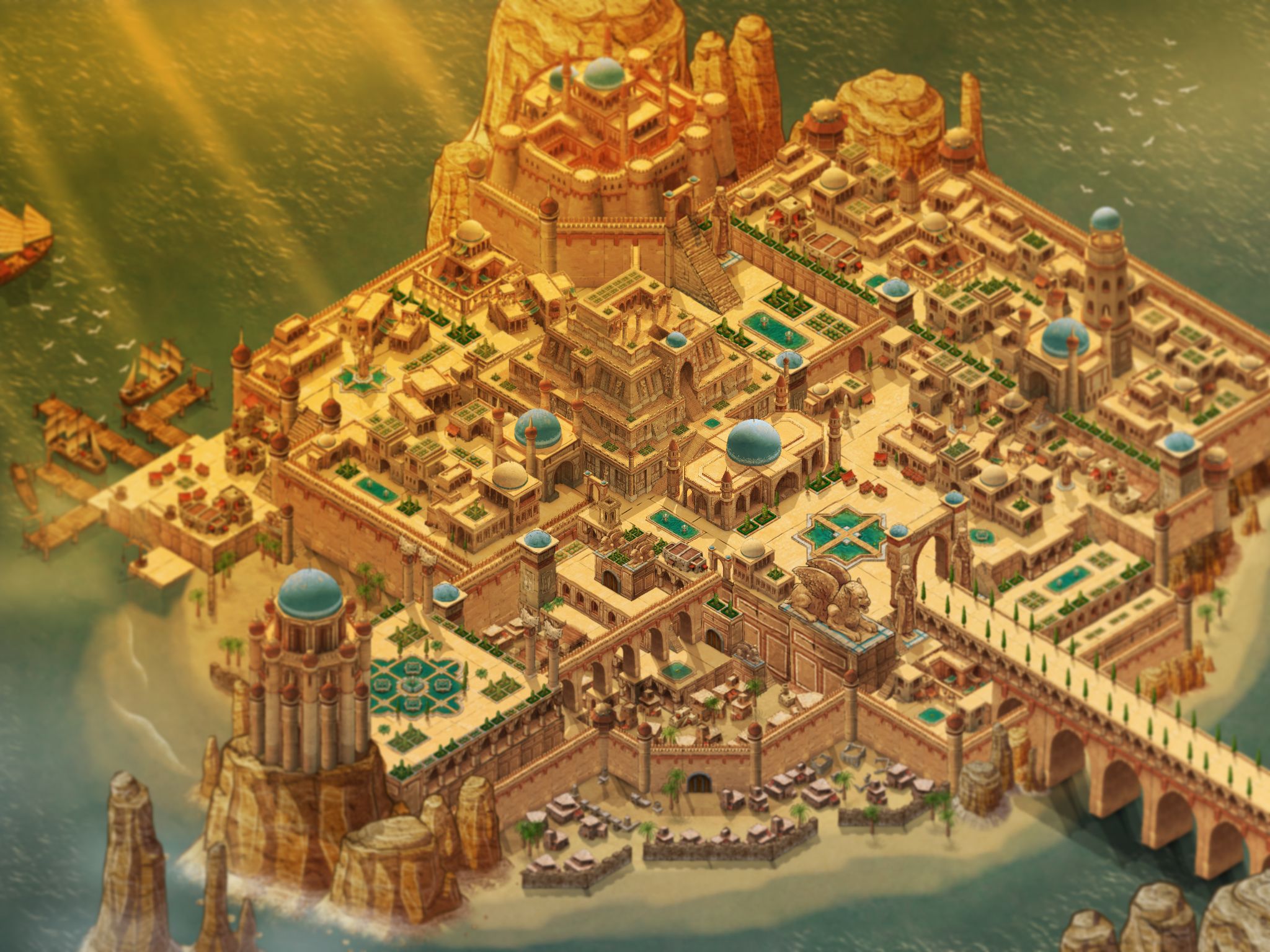 Desert's End - The Promised Haven | Inkarnate - Create Fantasy Maps Online