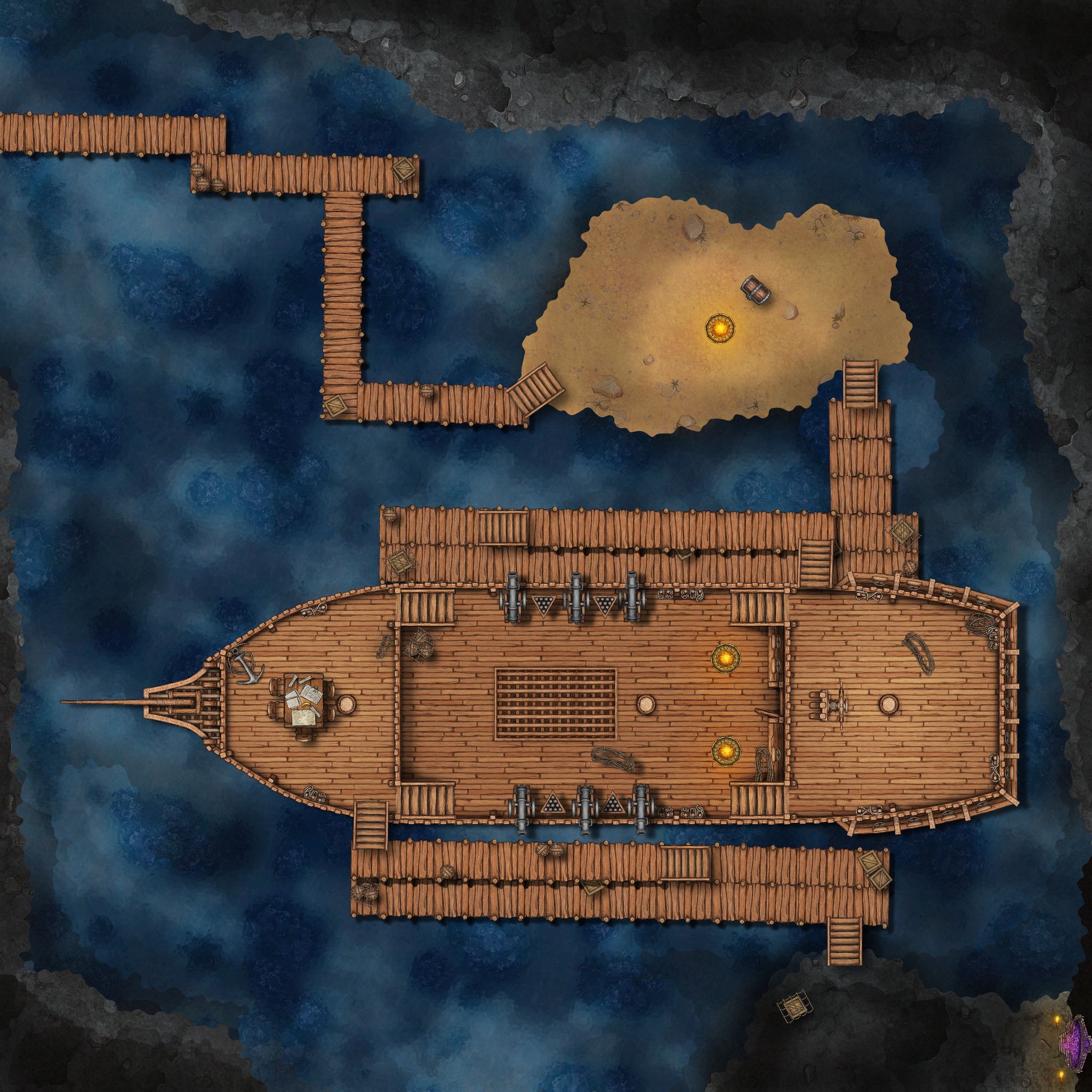 Deadmines - 6 - VanCleef | Inkarnate - Create Fantasy Maps Online