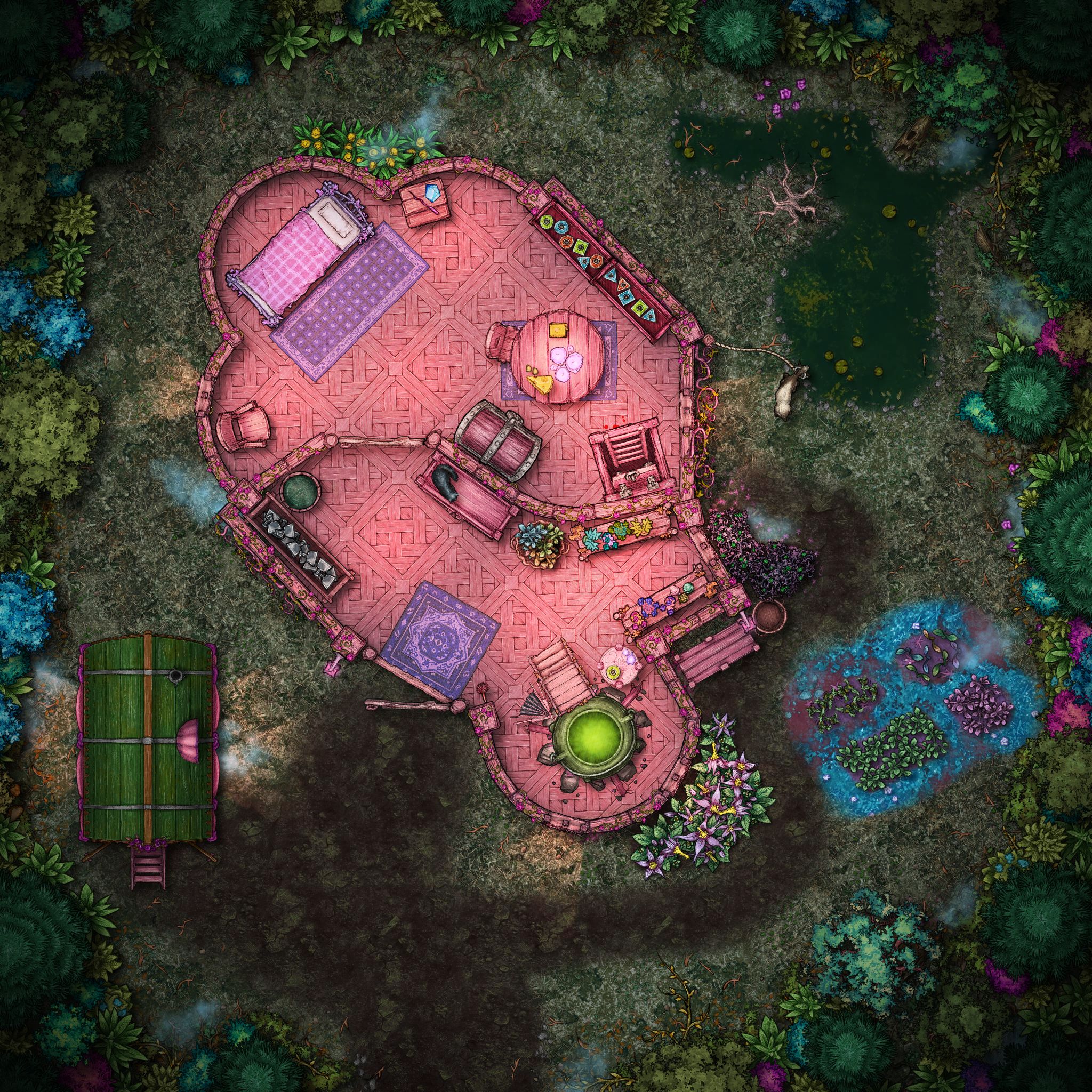 Maptober - #1 Witches Hut | Inkarnate - Create Fantasy Maps Online