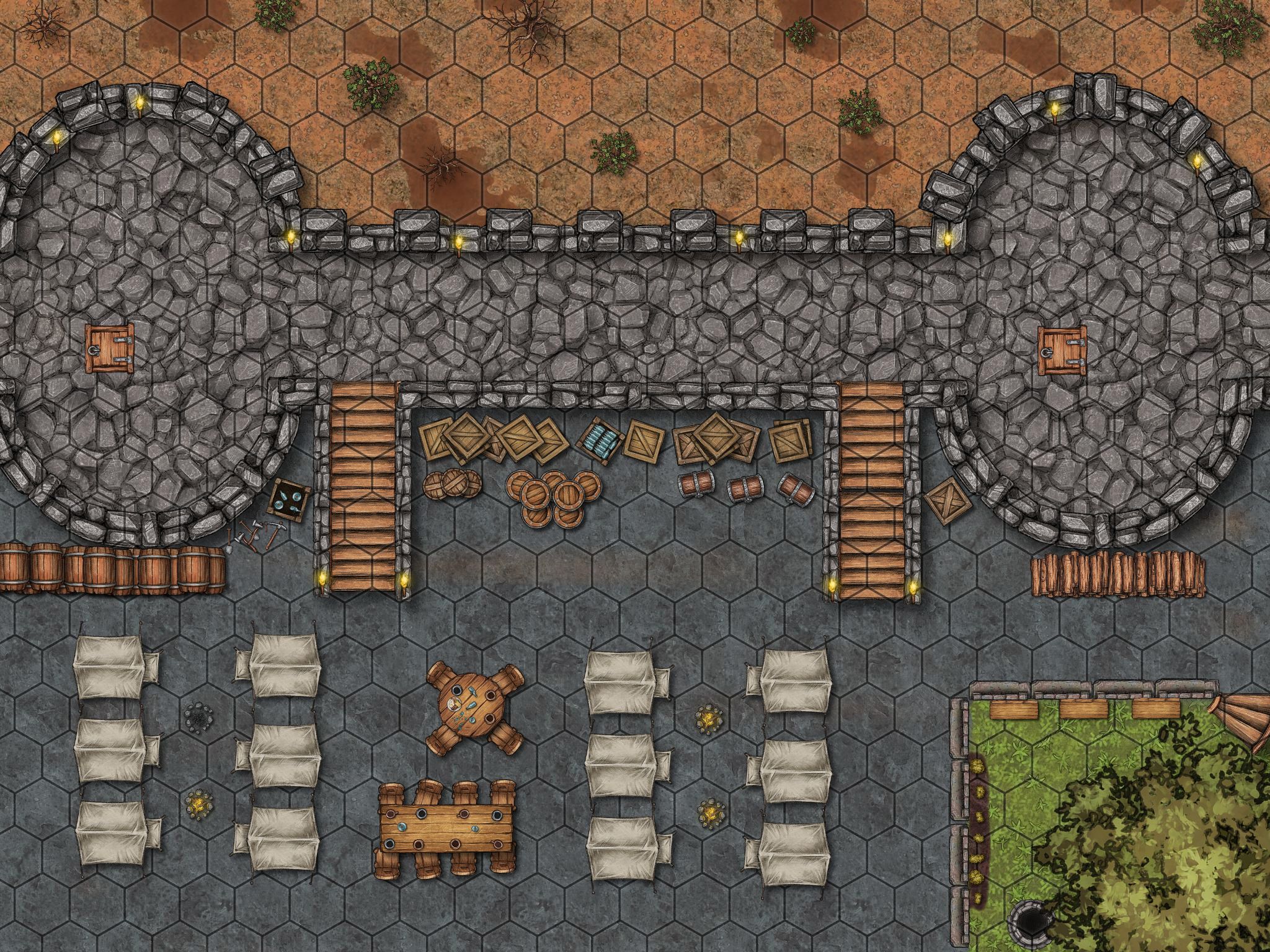 Wall Battle | Inkarnate - Create Fantasy Maps Online