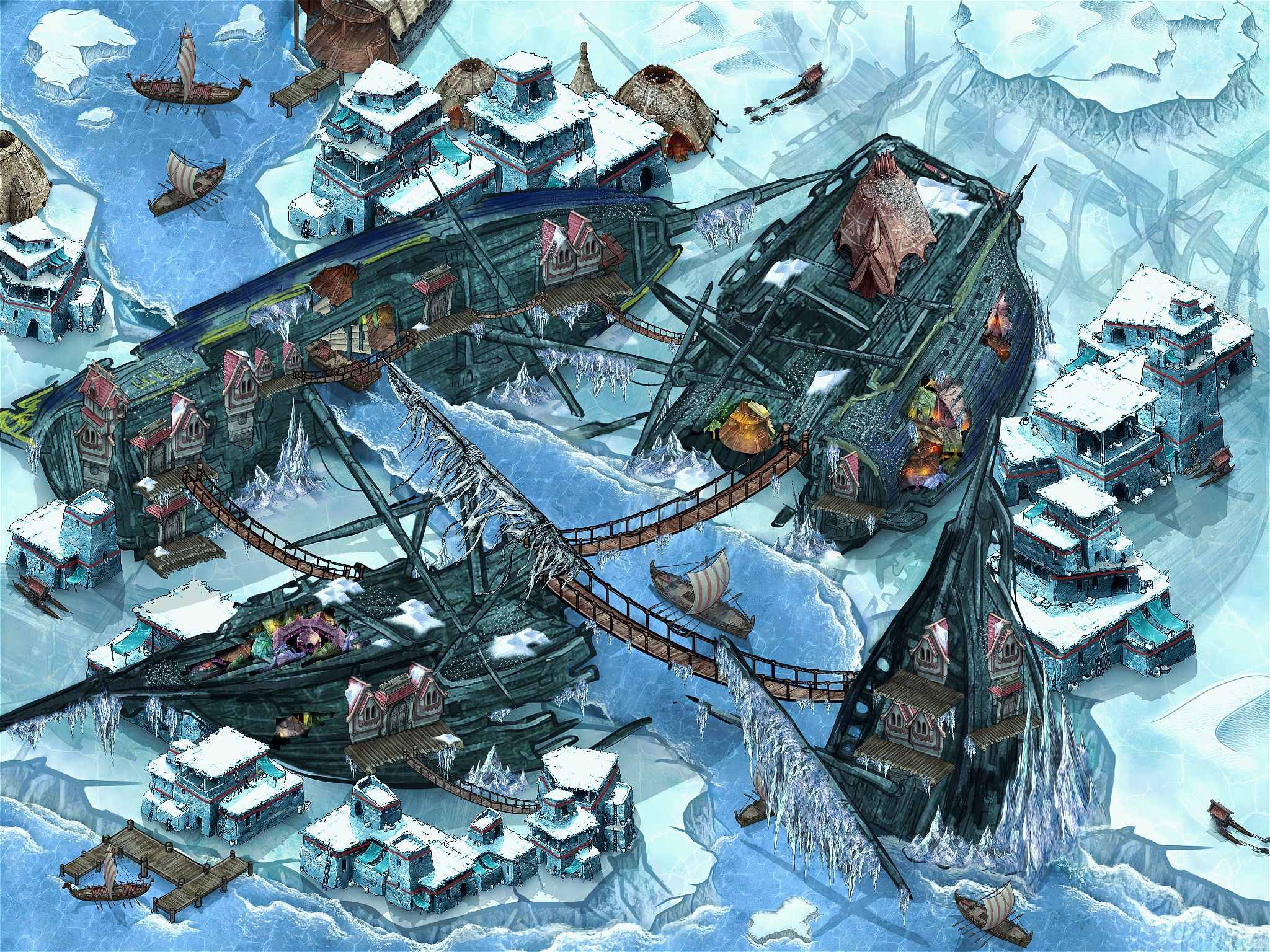 The Glacial Knot | Inkarnate - Create Fantasy Maps Online