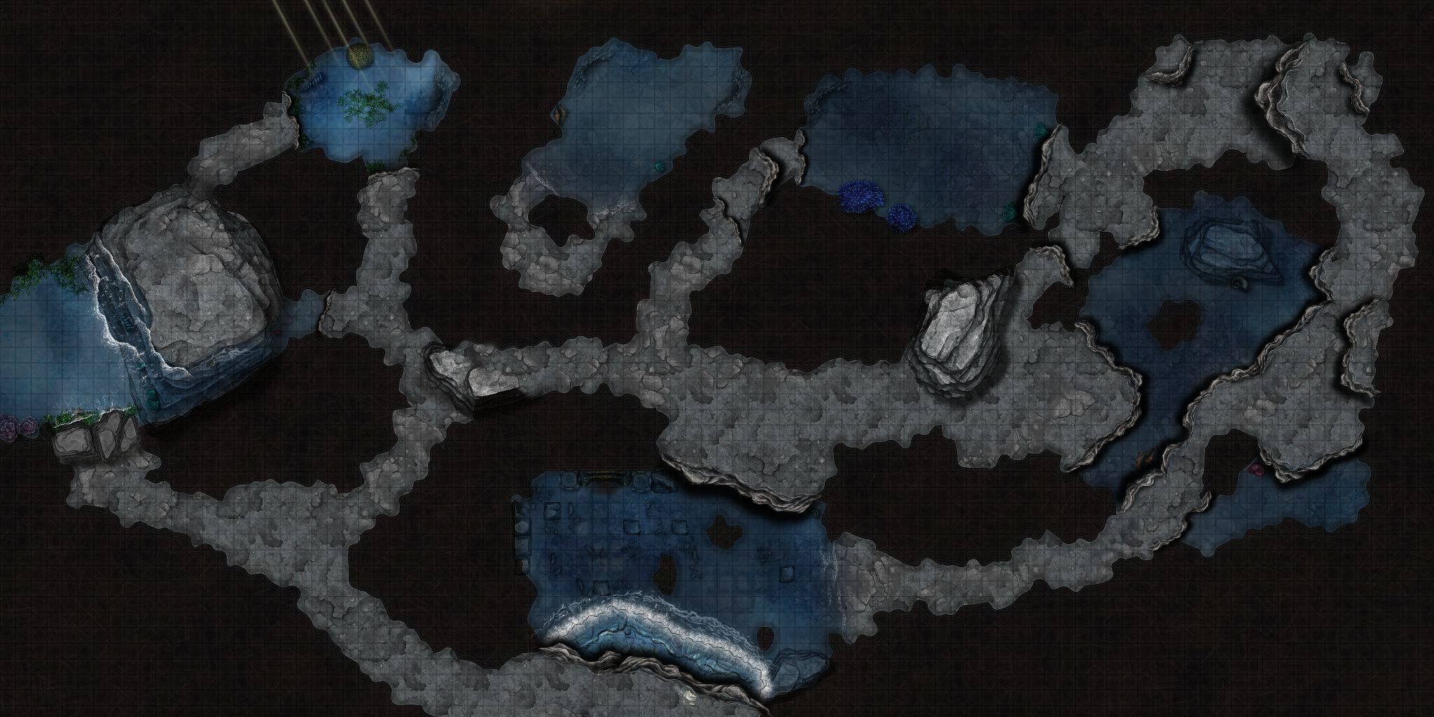 Sea cave dungeon | Inkarnate - Create Fantasy Maps Online