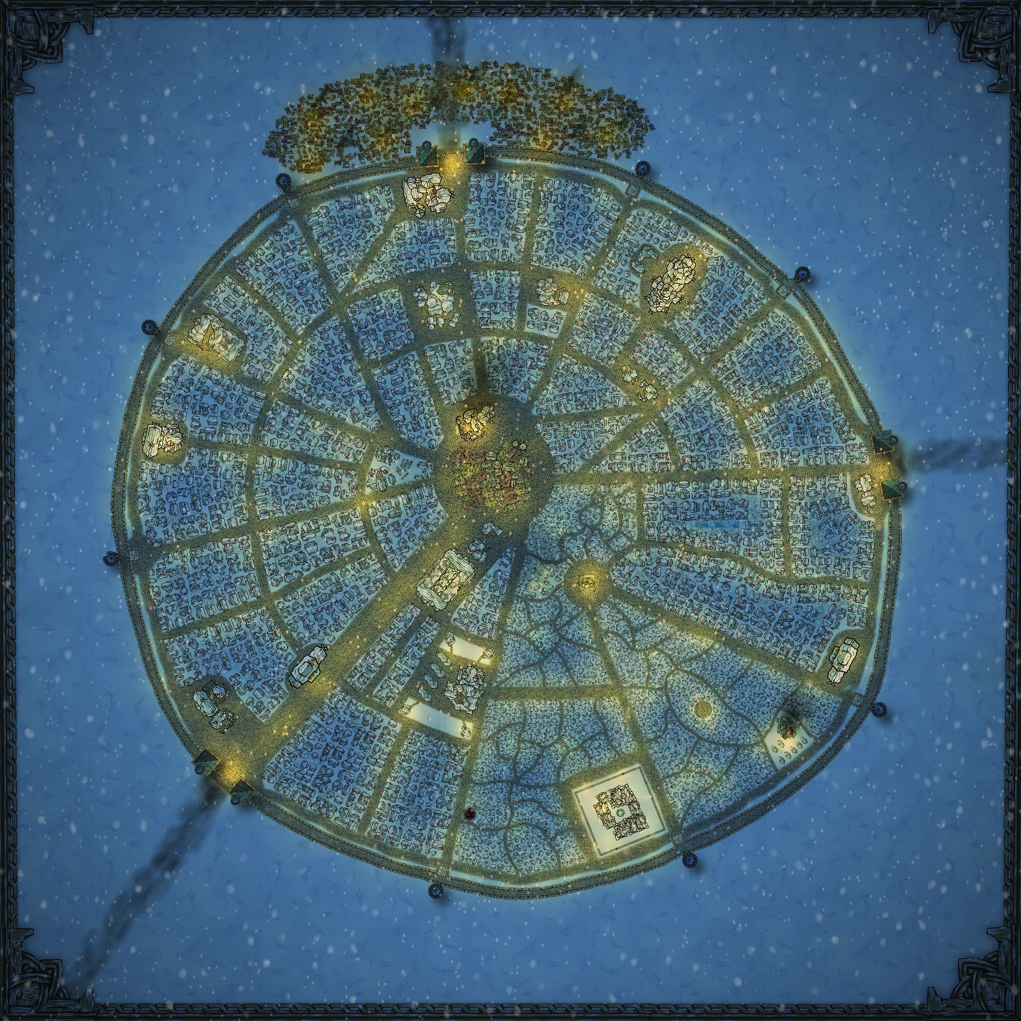 Bryn Shander - Expanded | Inkarnate - Create Fantasy Maps Online