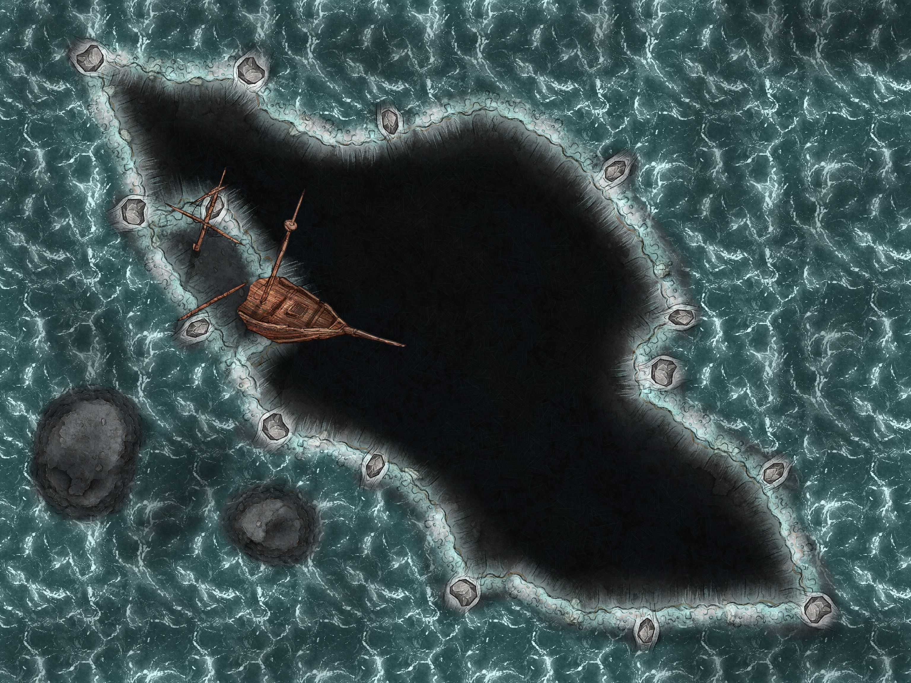 Mouth of the Sea god | Inkarnate - Create Fantasy Maps Online