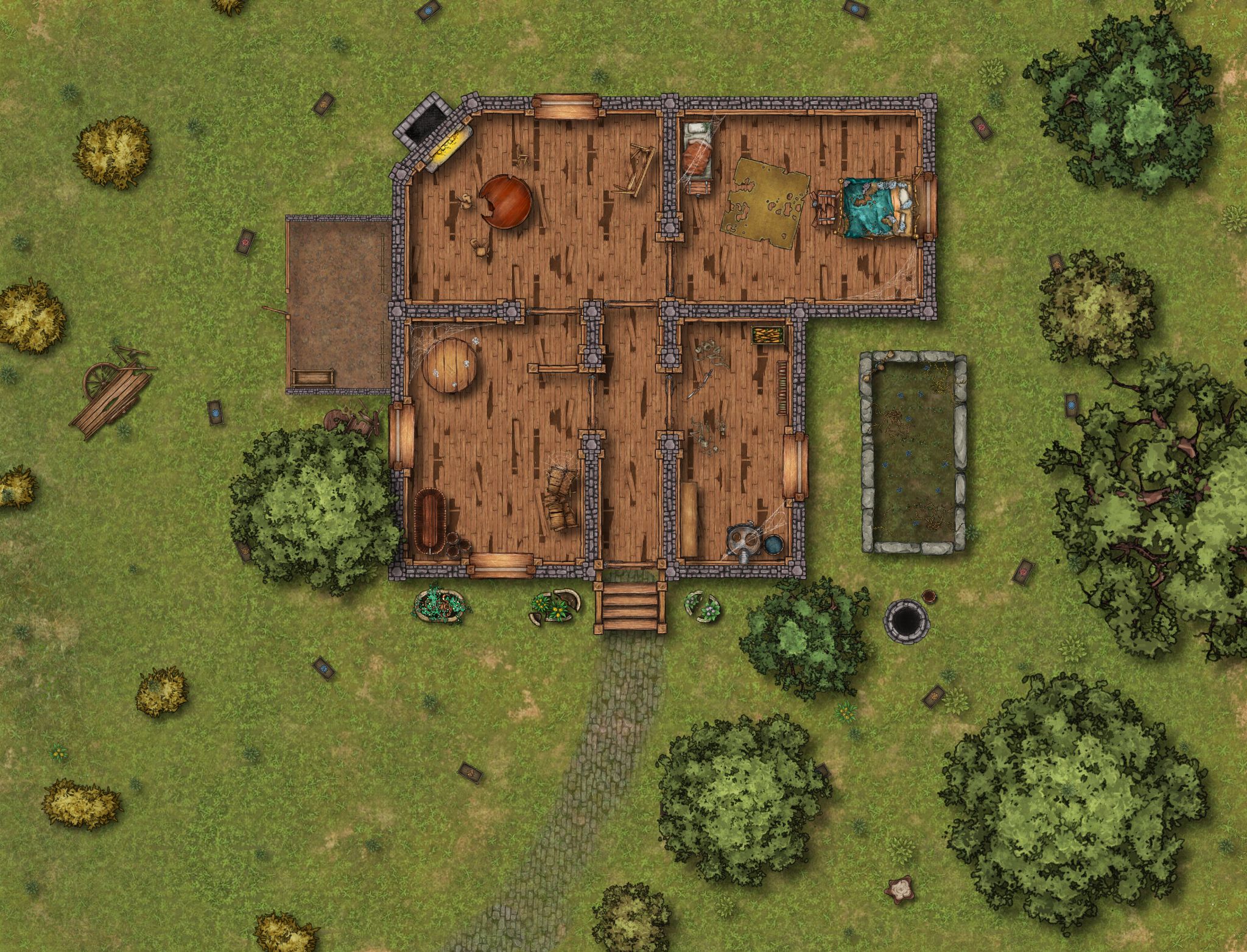Decrepit Homestead | Inkarnate - Create Fantasy Maps Online