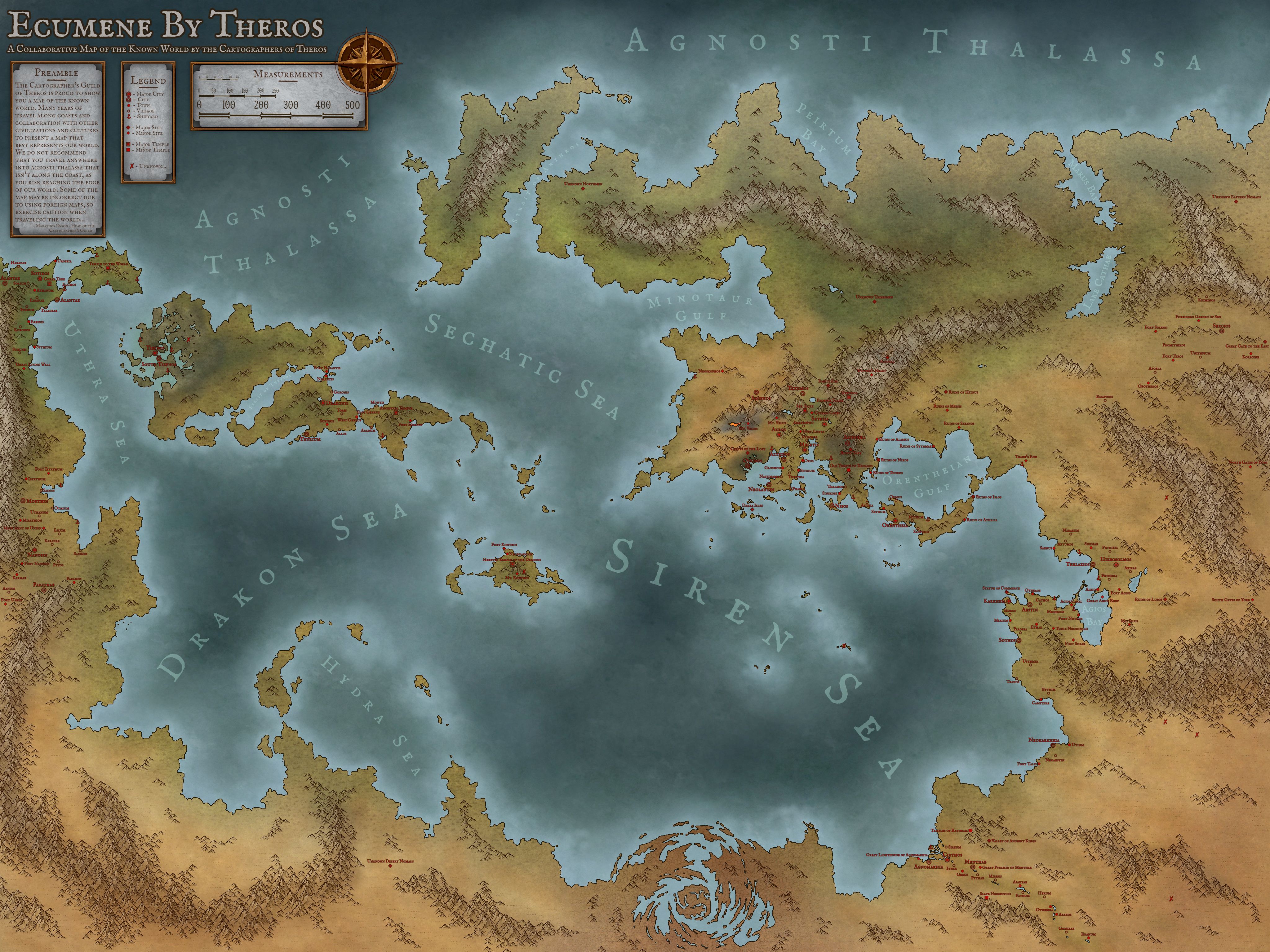 Theros Remake (4k) (Player's) | Inkarnate - Create Fantasy Maps Online