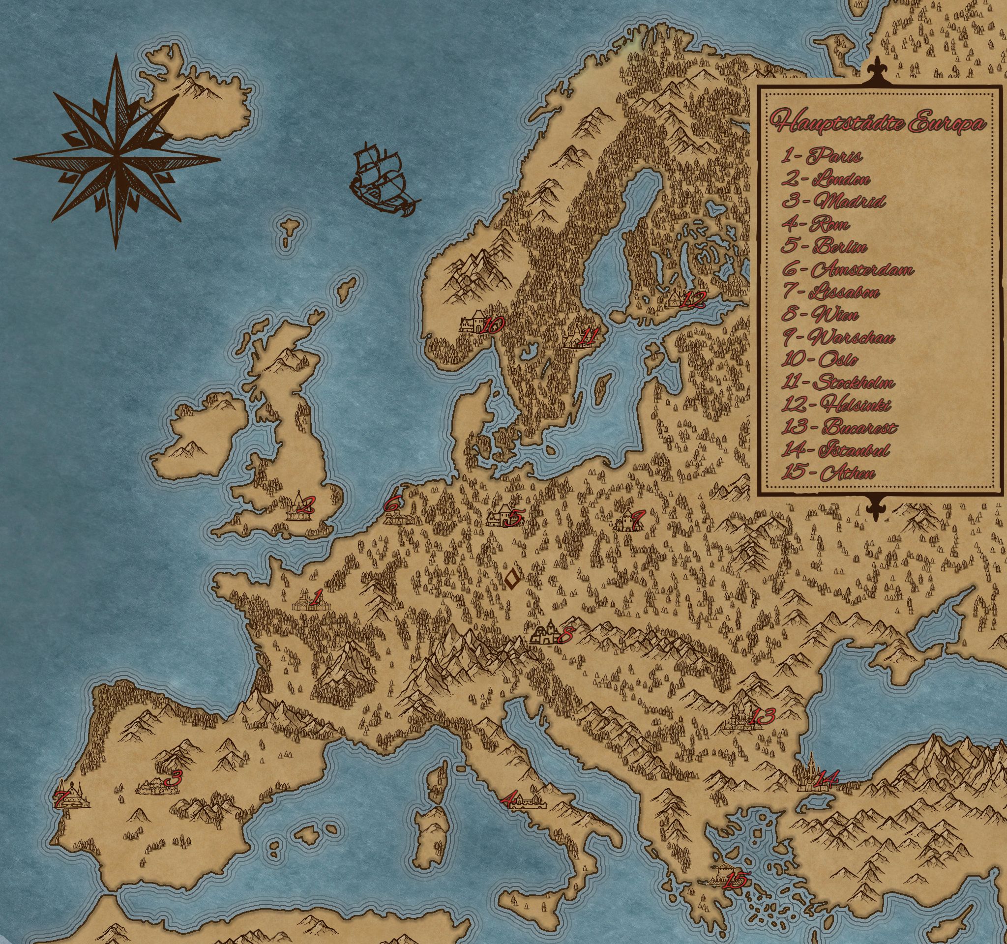 Europe 1 | Inkarnate - Create Fantasy Maps Online