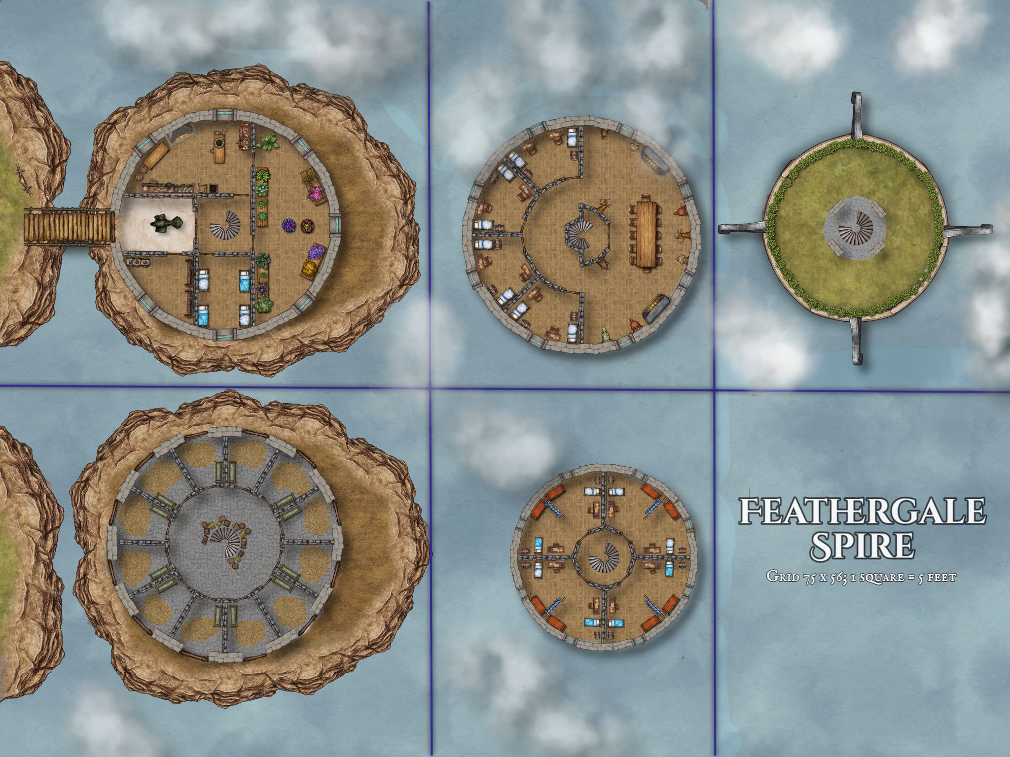 Feathergale Spire | Inkarnate - Create Fantasy Maps Online