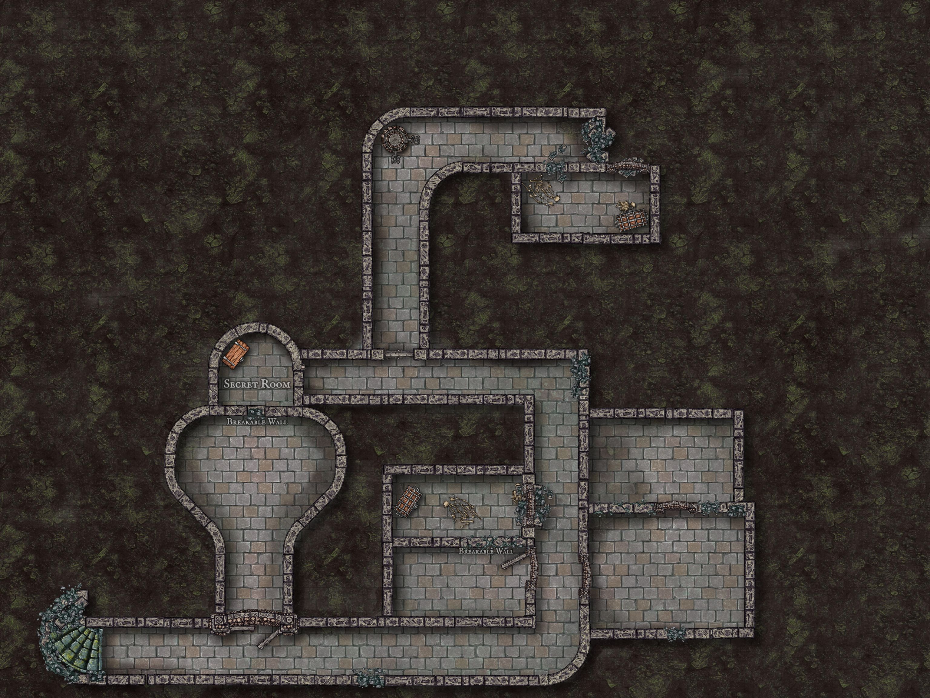 Dark Forest Crypt | Inkarnate - Create Fantasy Maps Online