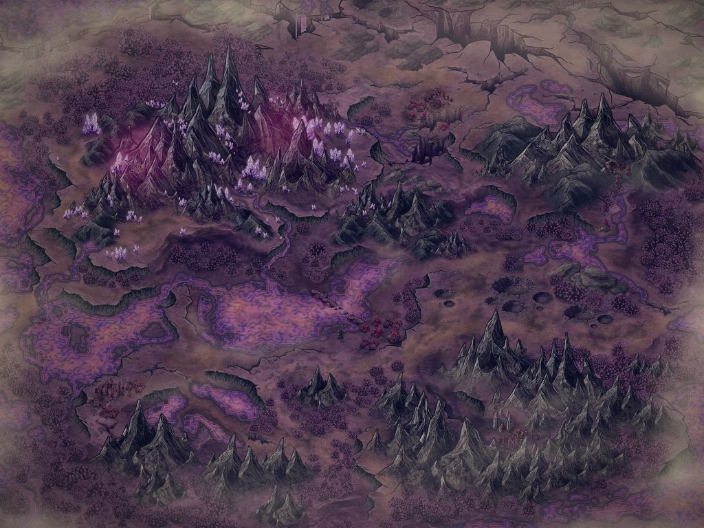 Abyss Layer - Demonic Regional Map | Inkarnate - Create Fantasy Maps Online