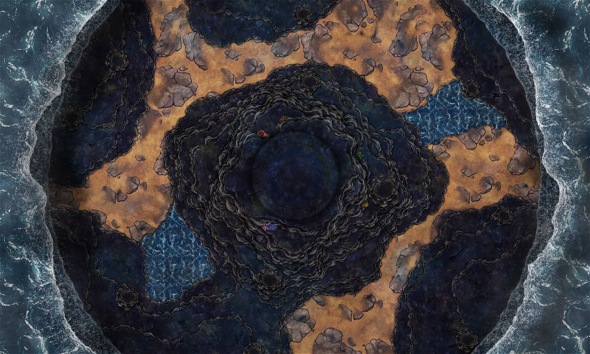Seafloor - battle map (2) | Inkarnate - Create Fantasy Maps Online