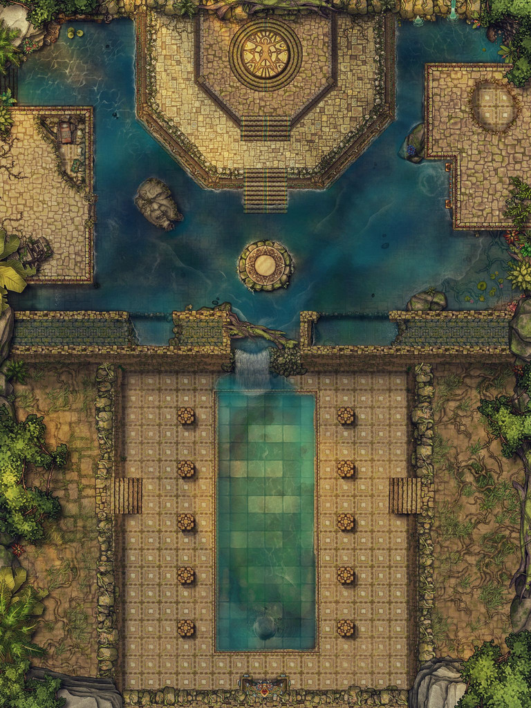 Rainforest Ruin_Flooded | Inkarnate - Create Fantasy Maps Online