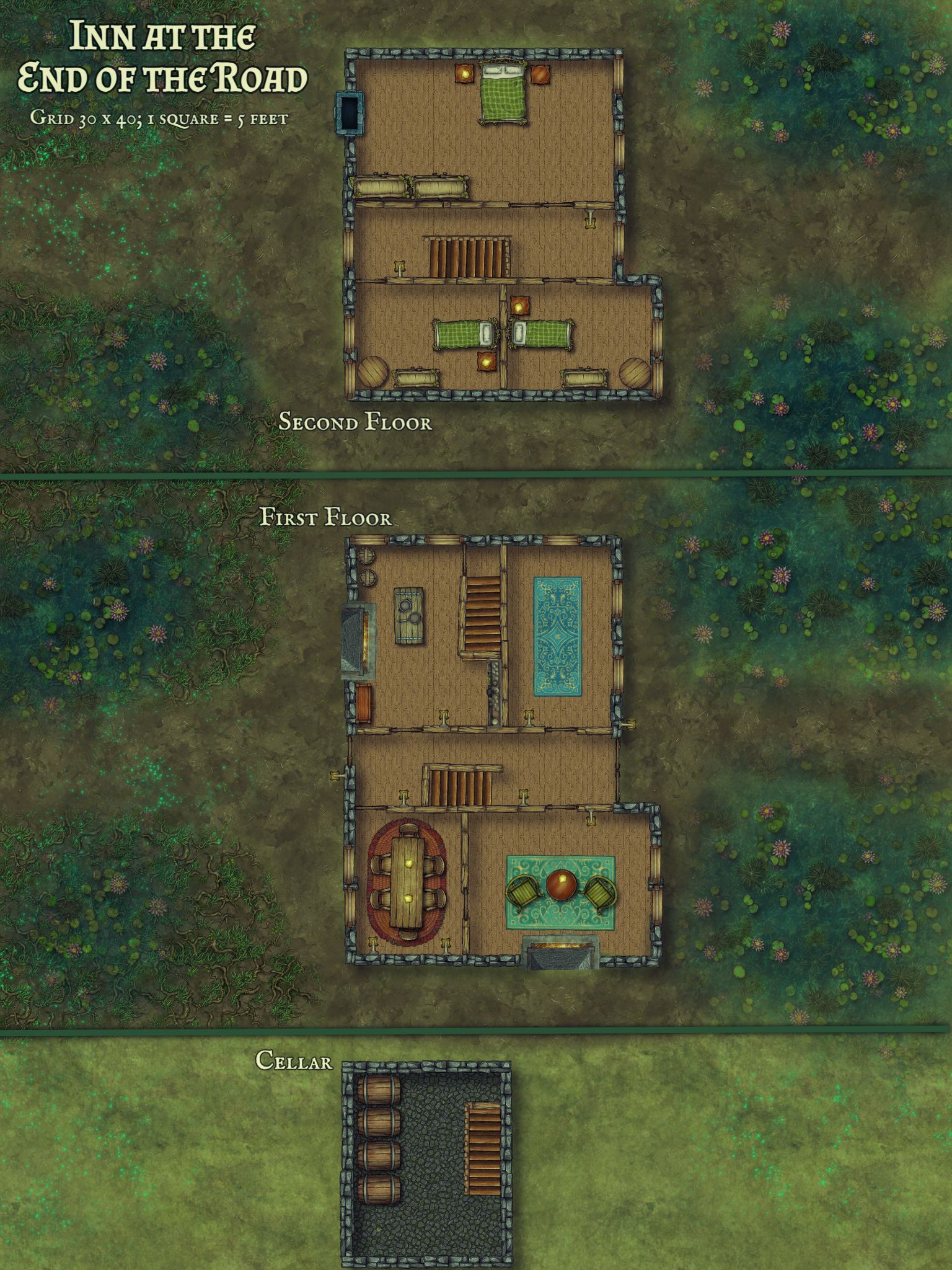 Inn at the End of the Road | Inkarnate - Create Fantasy Maps Online