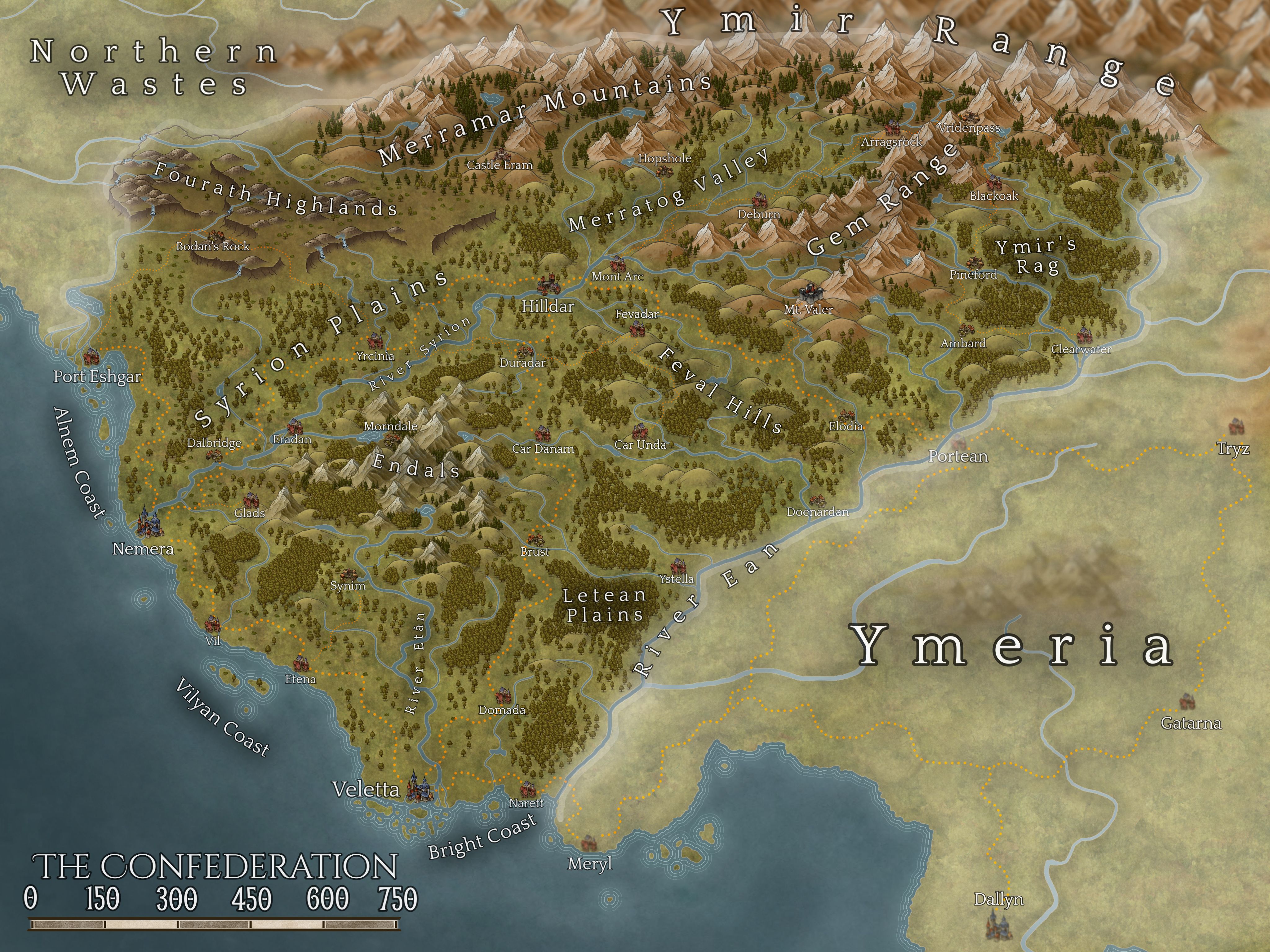 The Confederation | Inkarnate - Create Fantasy Maps Online