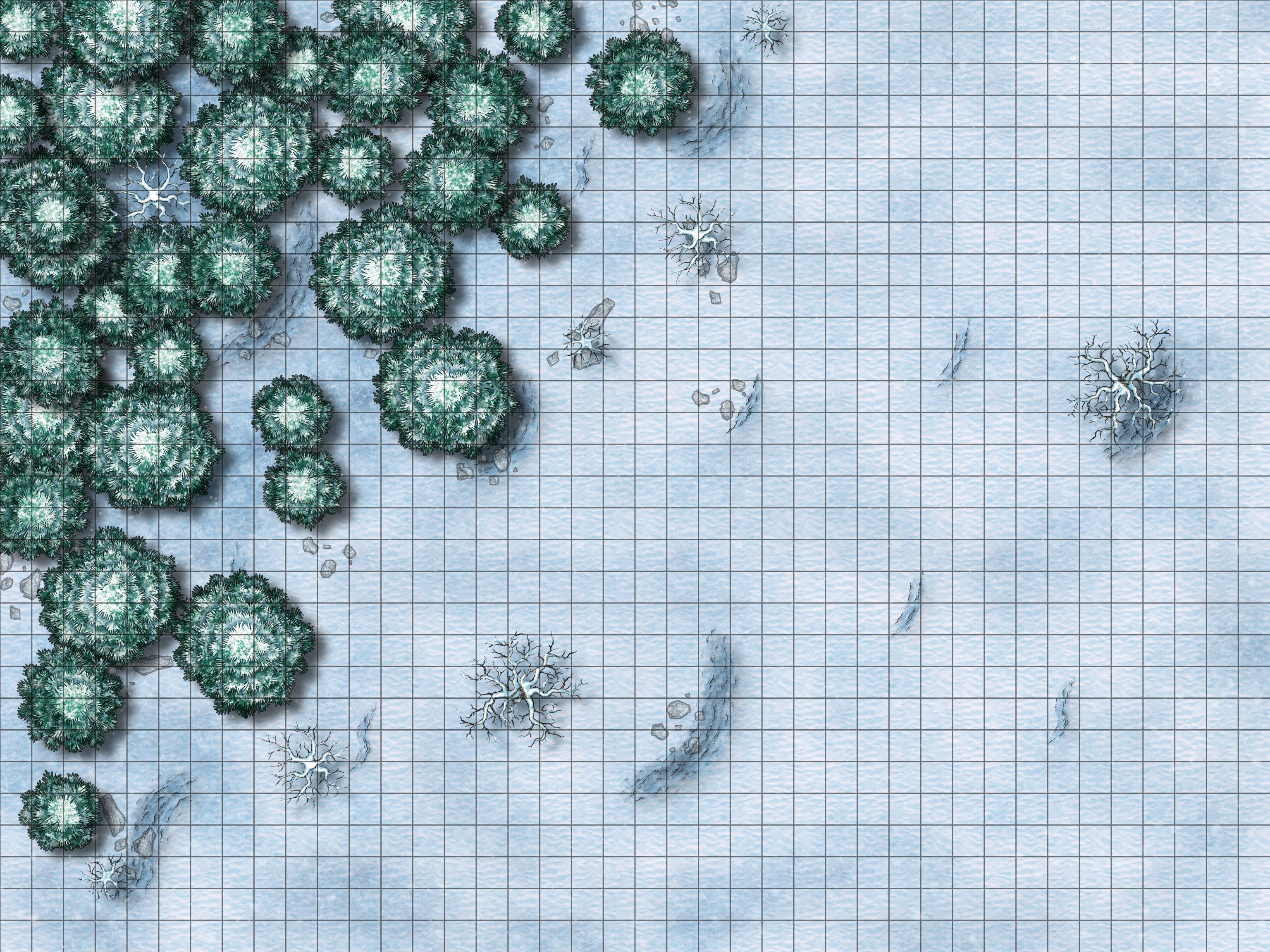 Snowman Encounter in the Forest (minus Snowman) | Inkarnate - Create ...