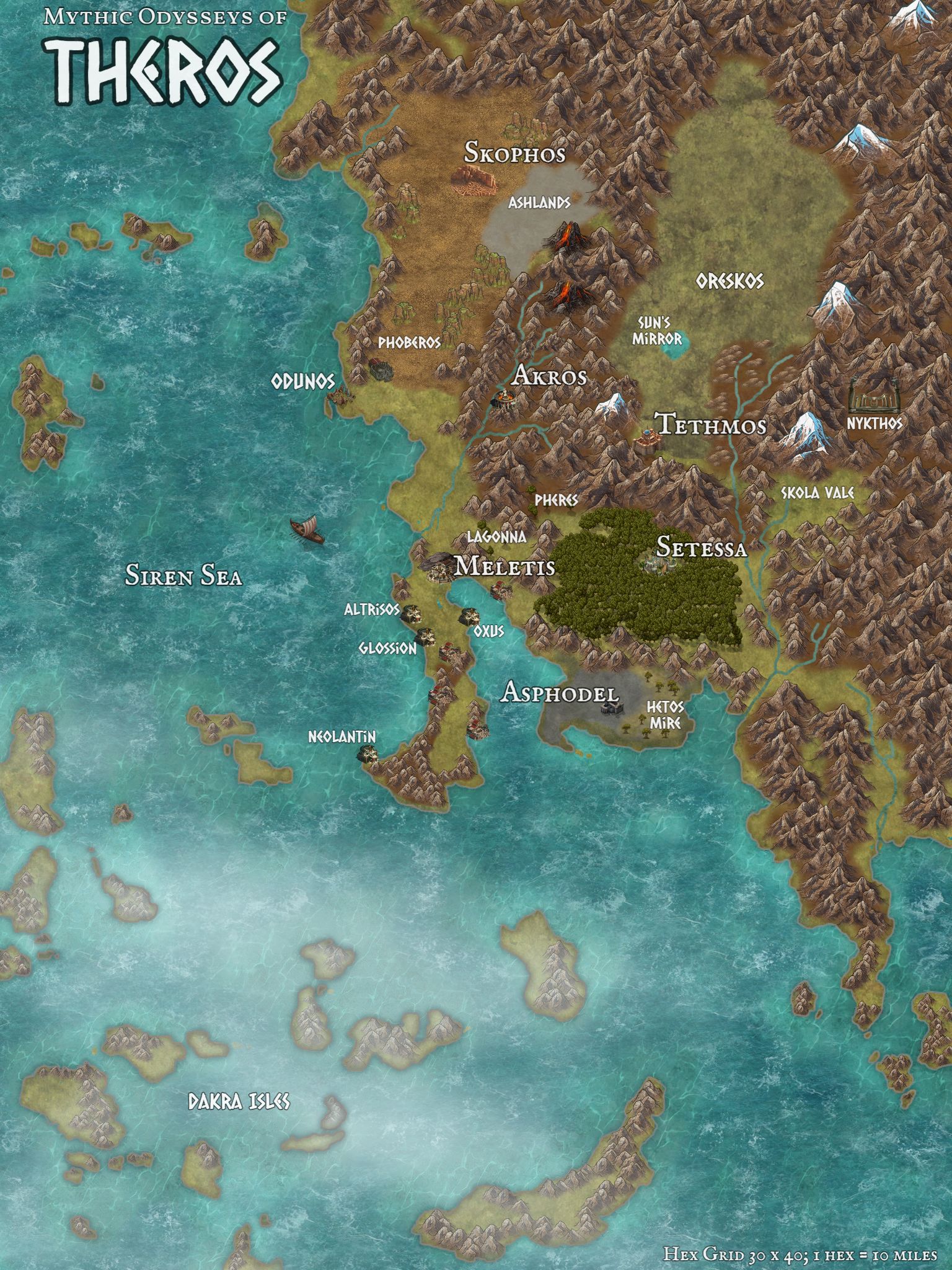 Theros MTG Map Inkarnate Create Fantasy Maps Online