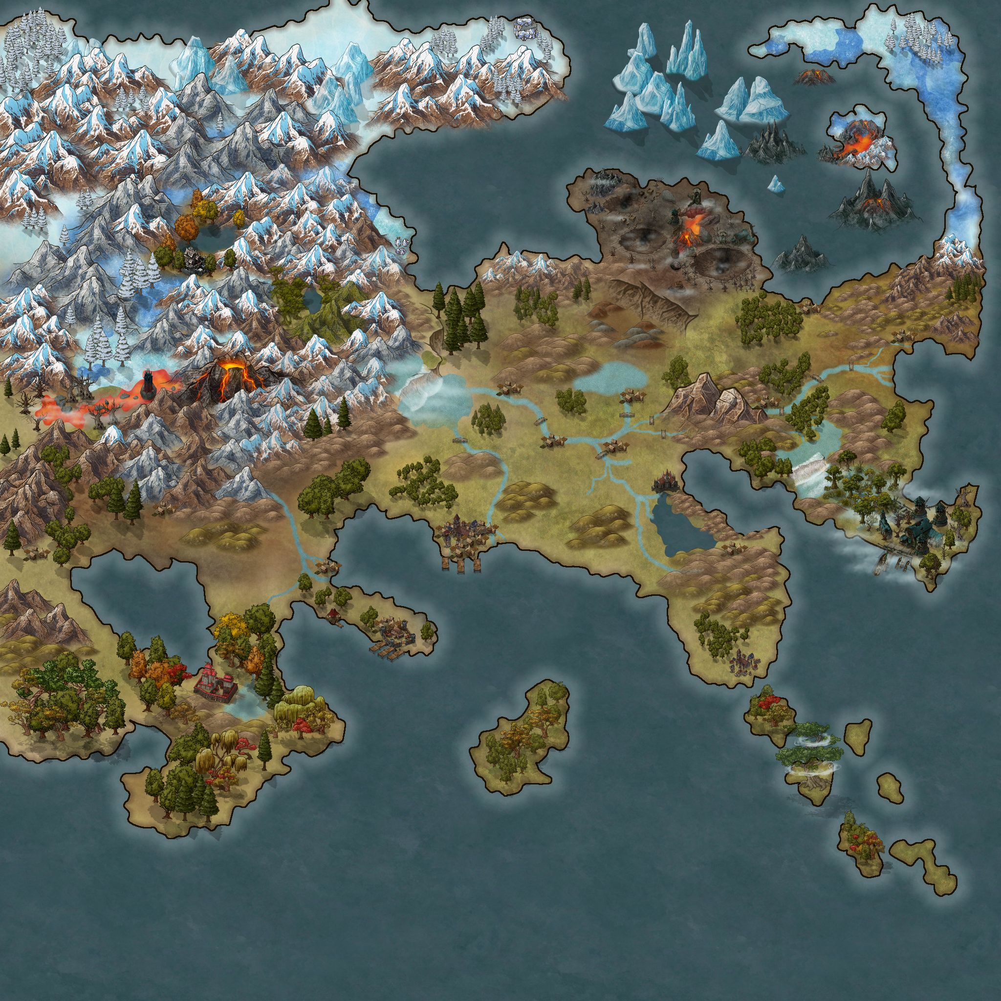 Adderholm and Nearby Environs | Inkarnate - Create Fantasy Maps Online