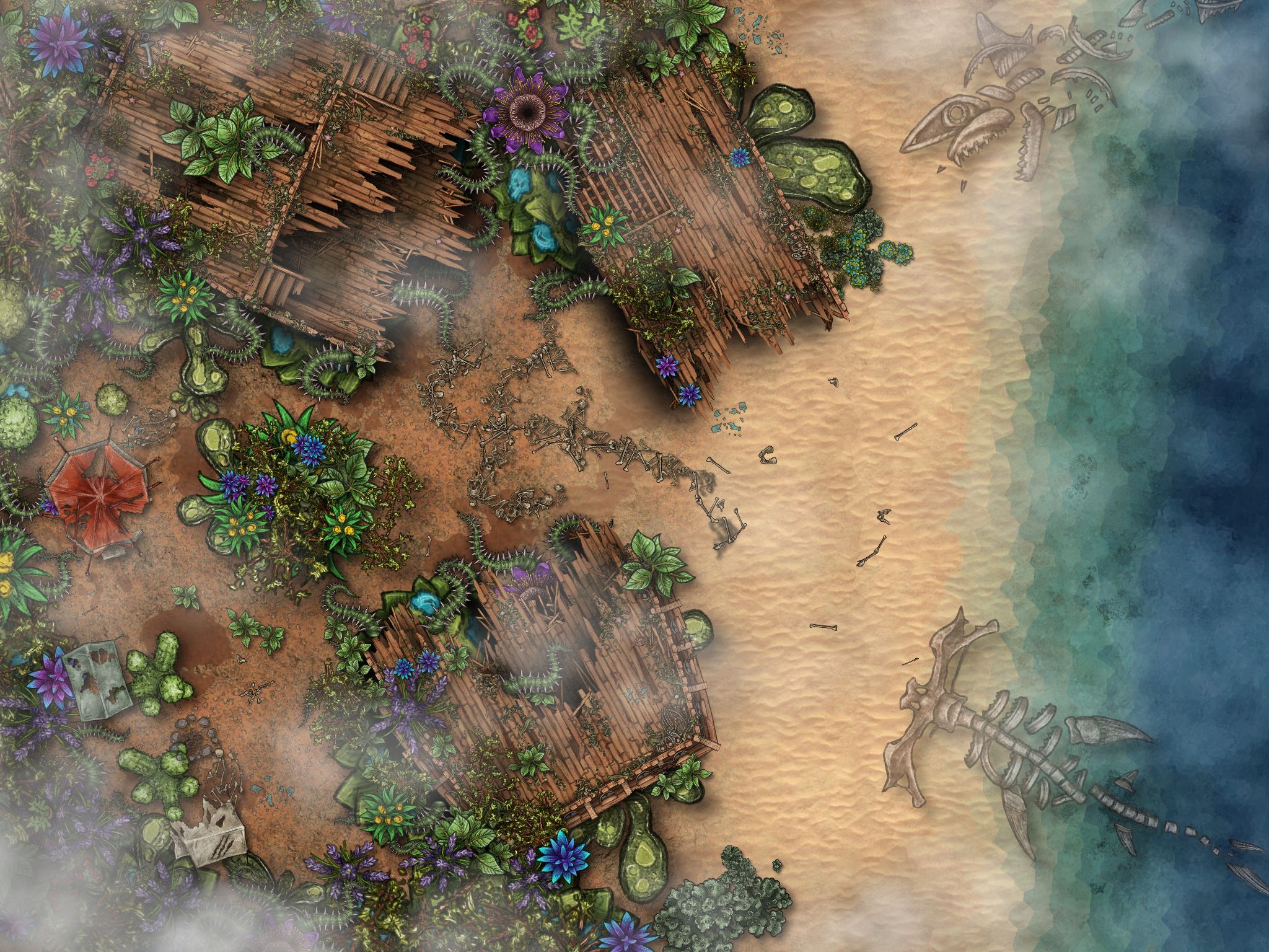 old ship wreck | Inkarnate - Create Fantasy Maps Online