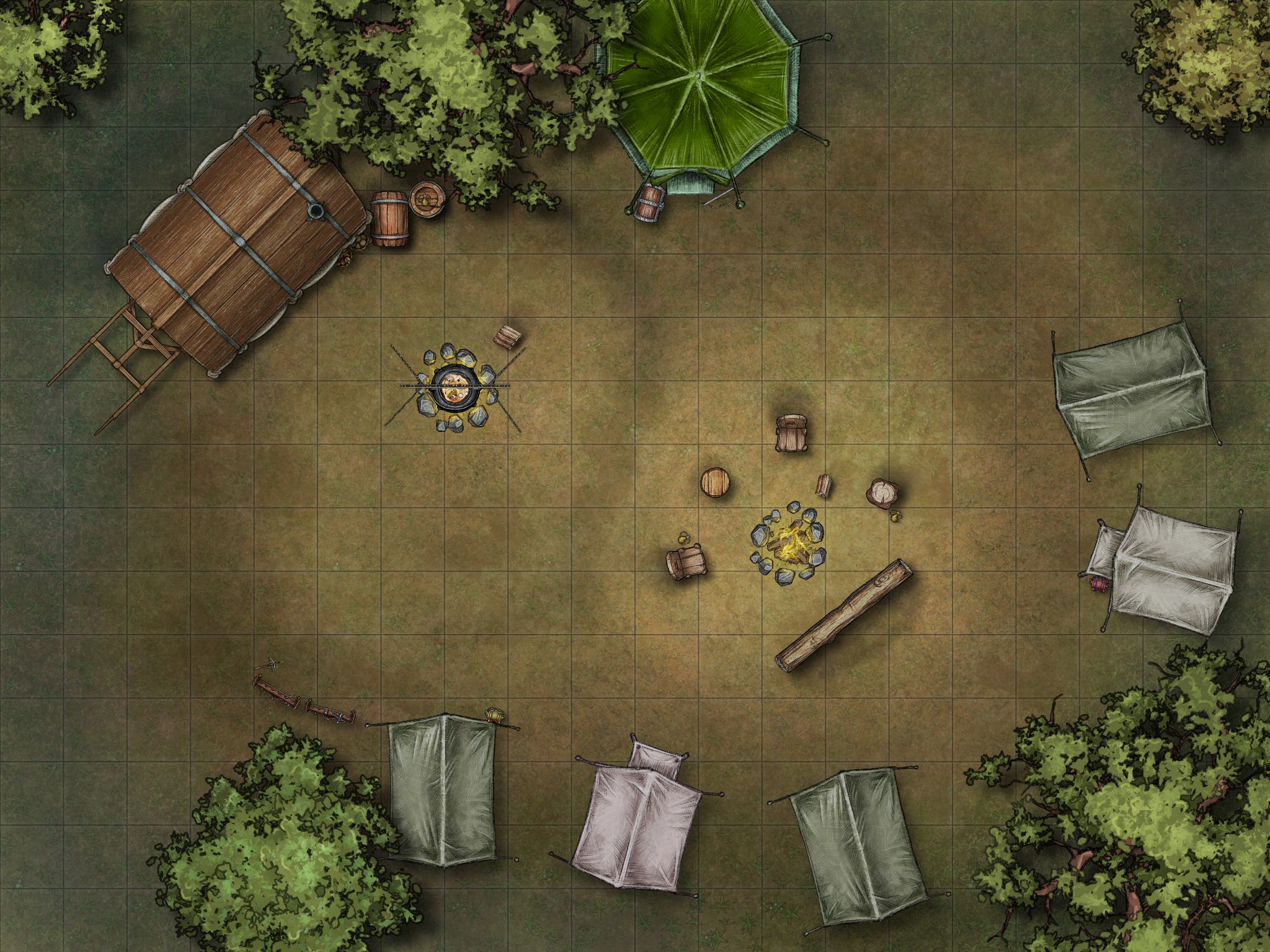 Night Camp | Inkarnate - Create Fantasy Maps Online