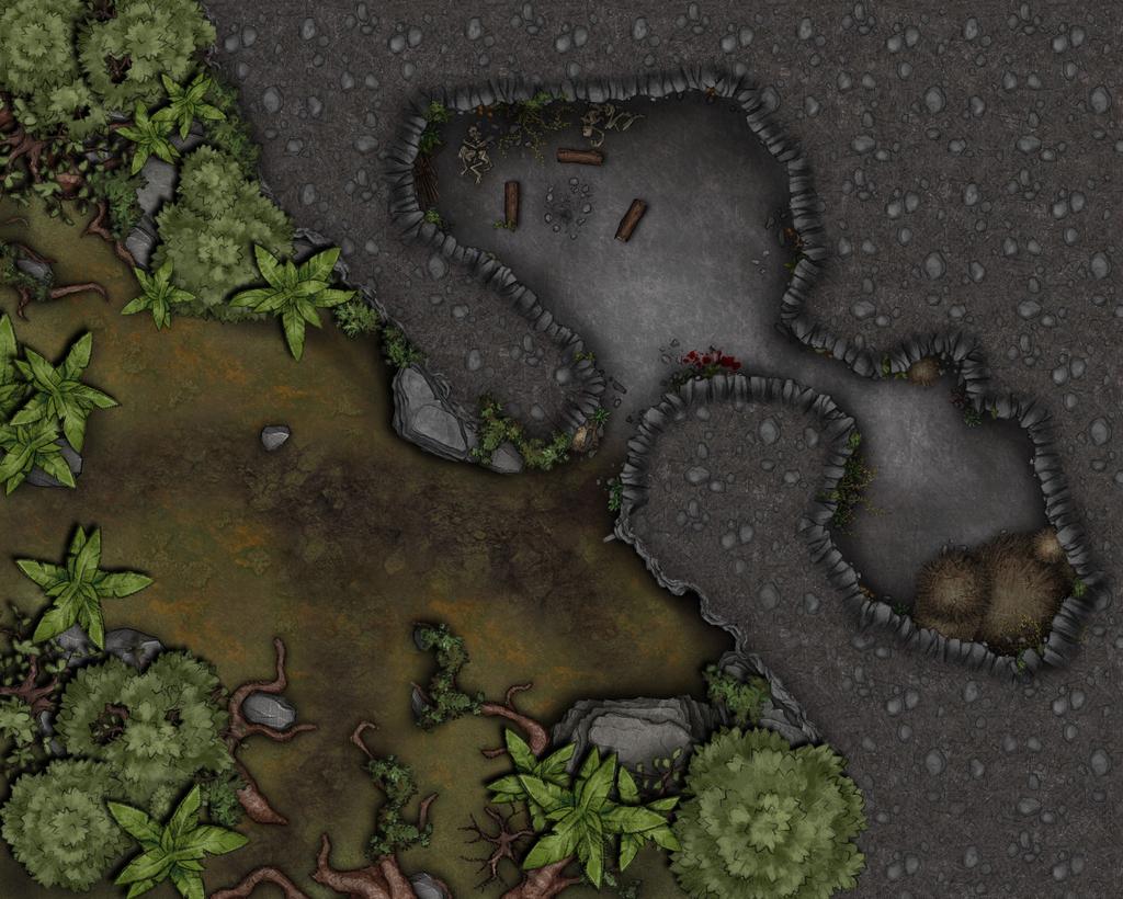 Cave near the jungle (beasts) | Inkarnate - Create Fantasy Maps Online