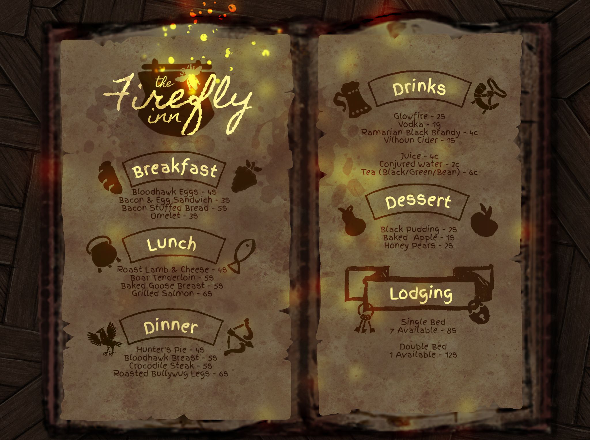 Tavern Menu | Inkarnate - Create Fantasy Maps Online