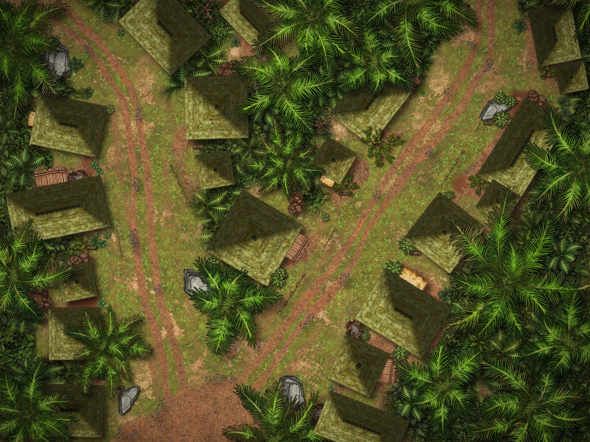 Jungle Village | Inkarnate - Create Fantasy Maps Online