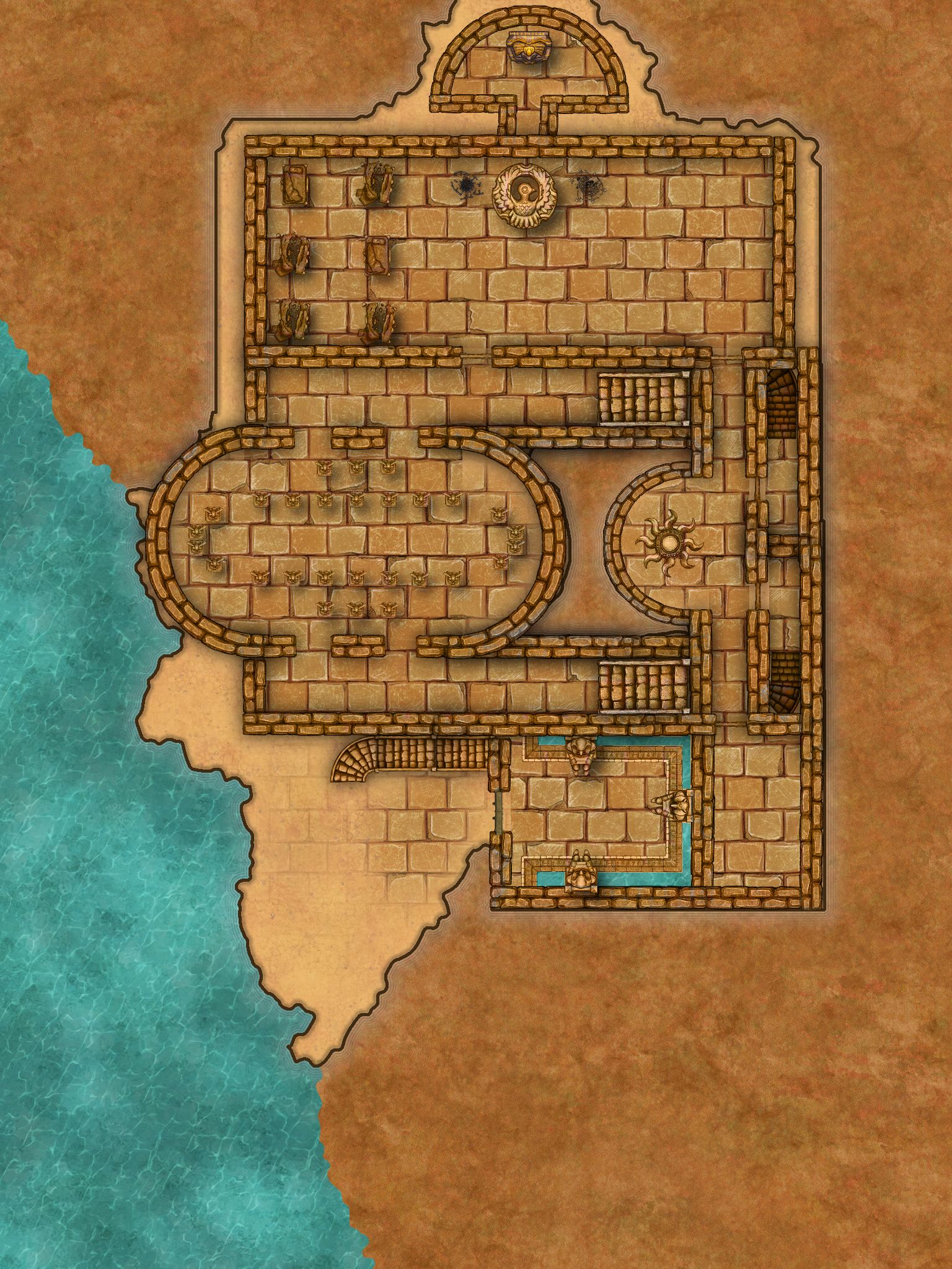 Mausoleum Level 1 | Inkarnate - Create Fantasy Maps Online