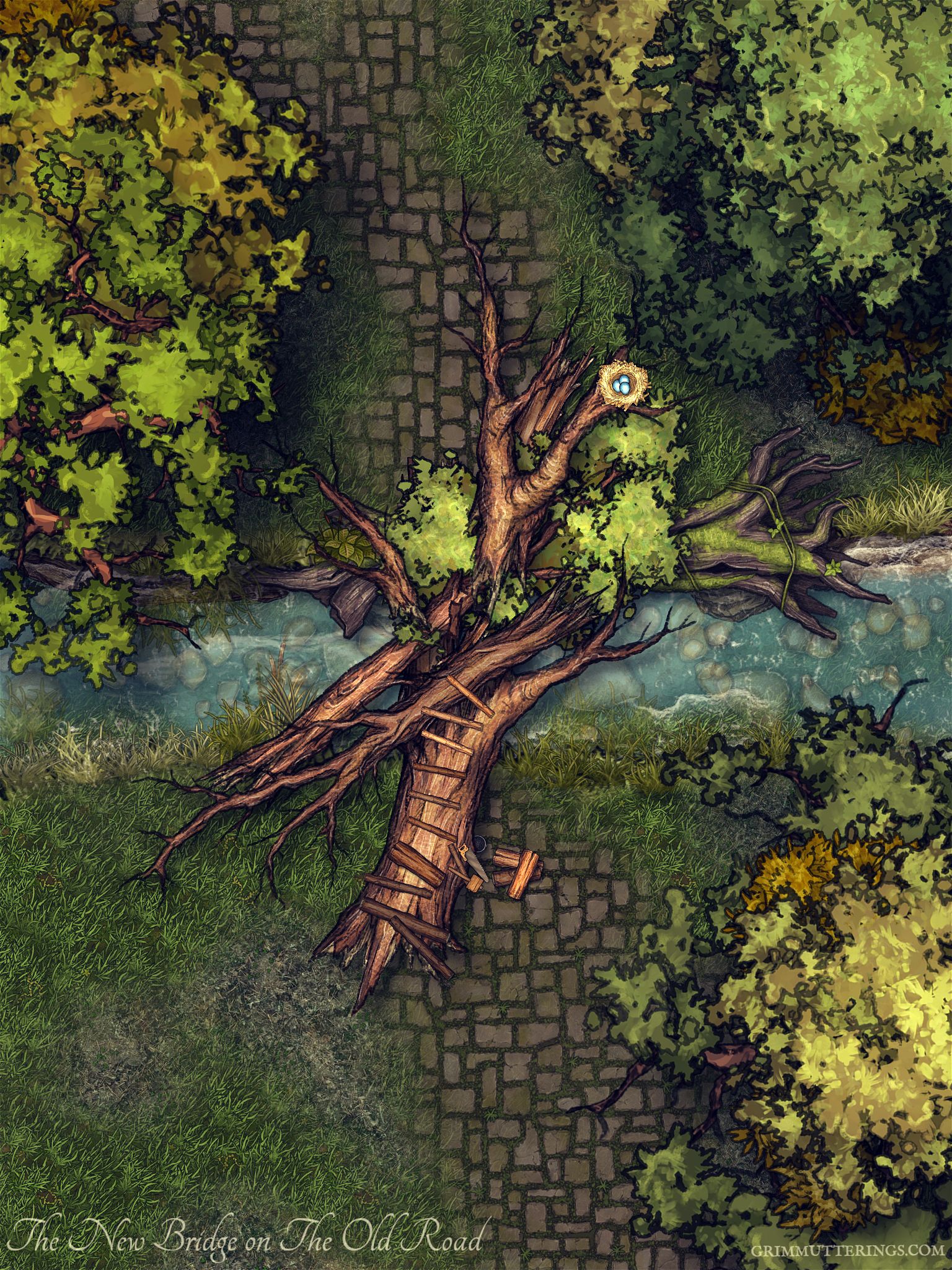 The New Bridge on The Old Road | Inkarnate - Create Fantasy Maps Online