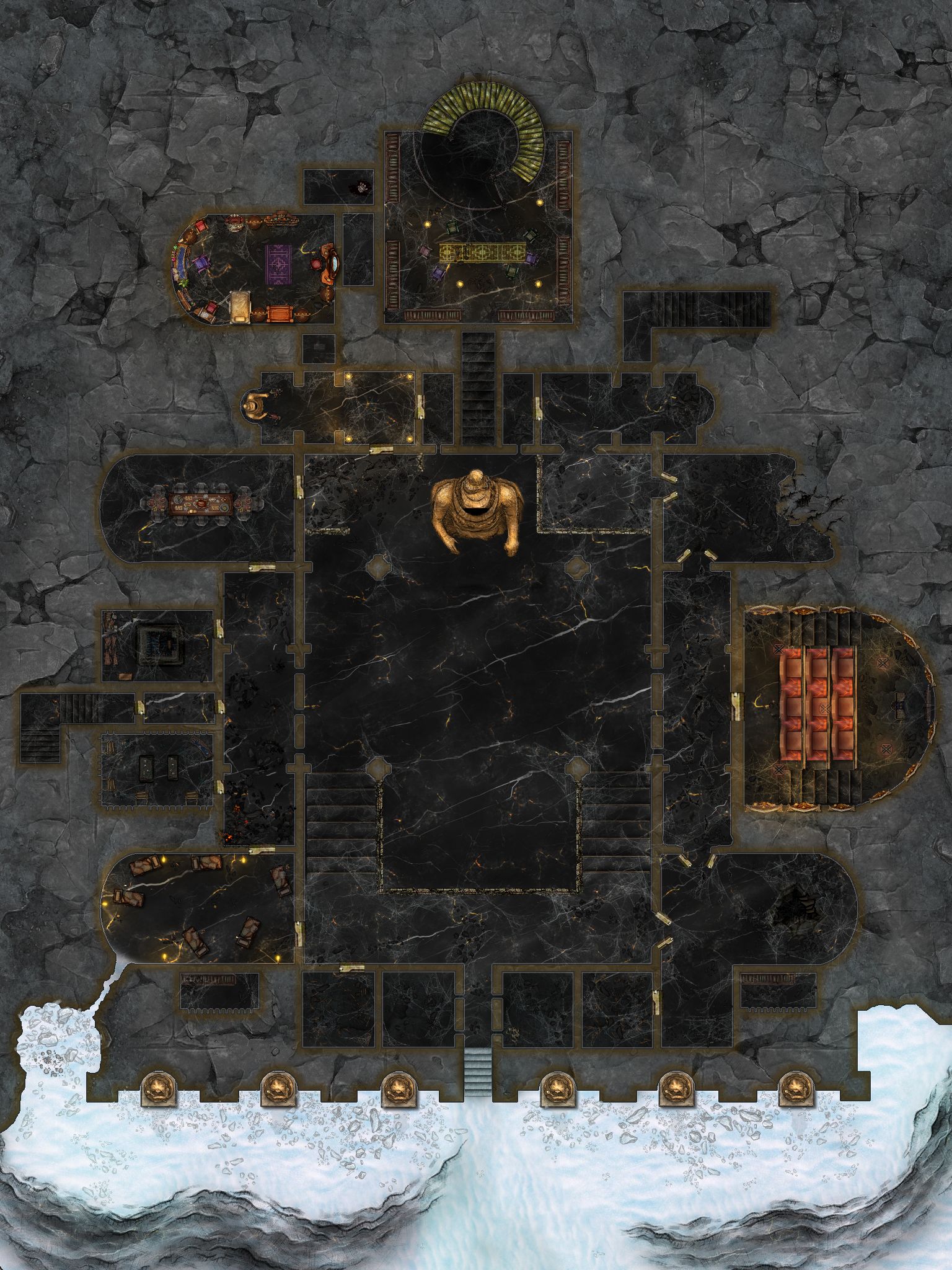 Amber Temple - Upper Floor | Inkarnate - Create Fantasy Maps Online