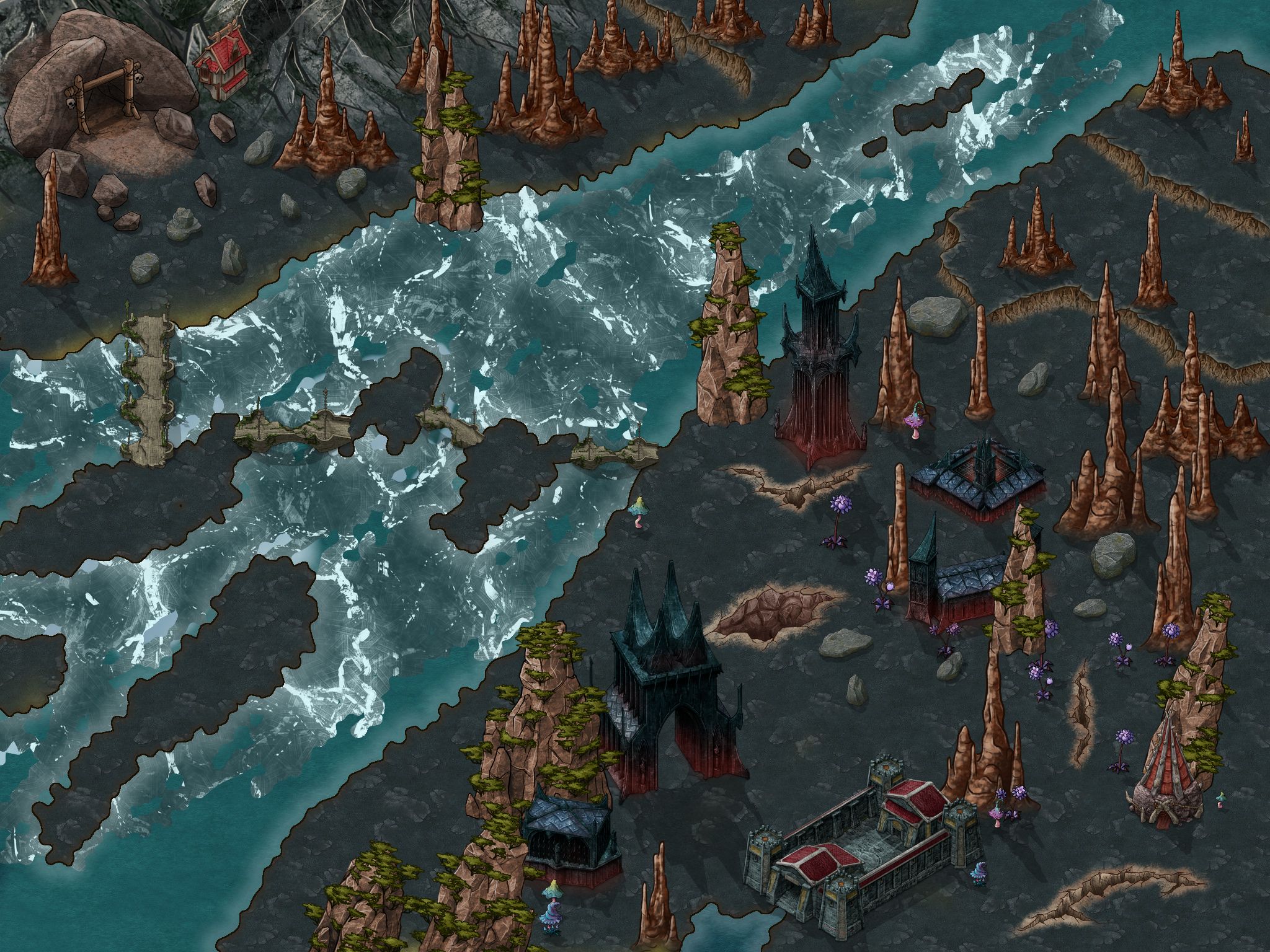 Drow City | Inkarnate - Create Fantasy Maps Online