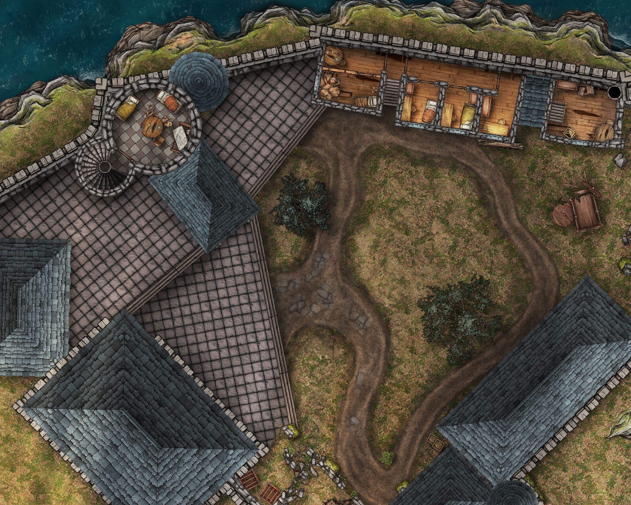 Castle Wittgenstein (Area3)1st Floor | Inkarnate - Create Fantasy Maps ...