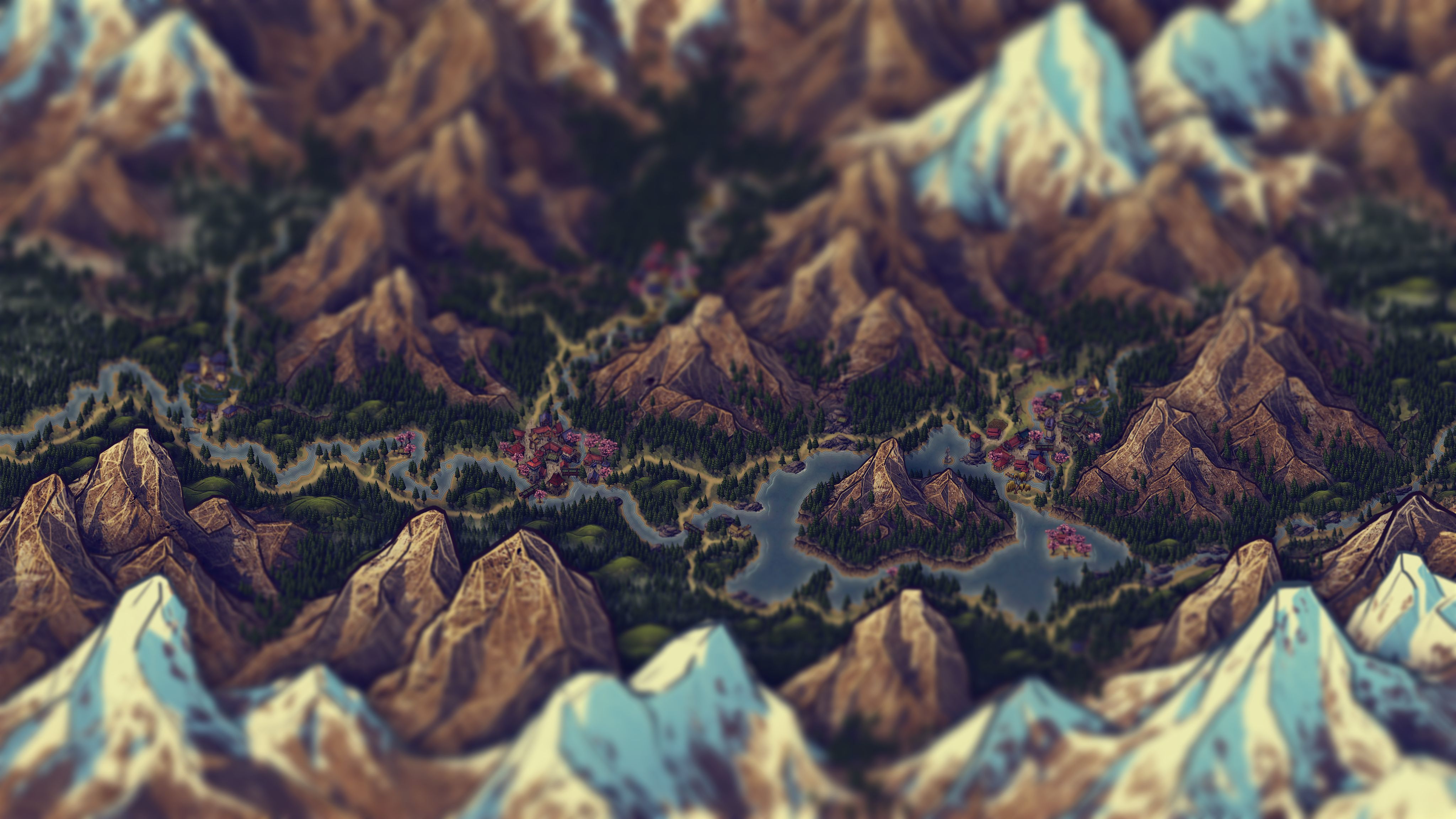 Eastern Mountain Range Scene (Tilt-Shift) | Inkarnate - Create Fantasy ...