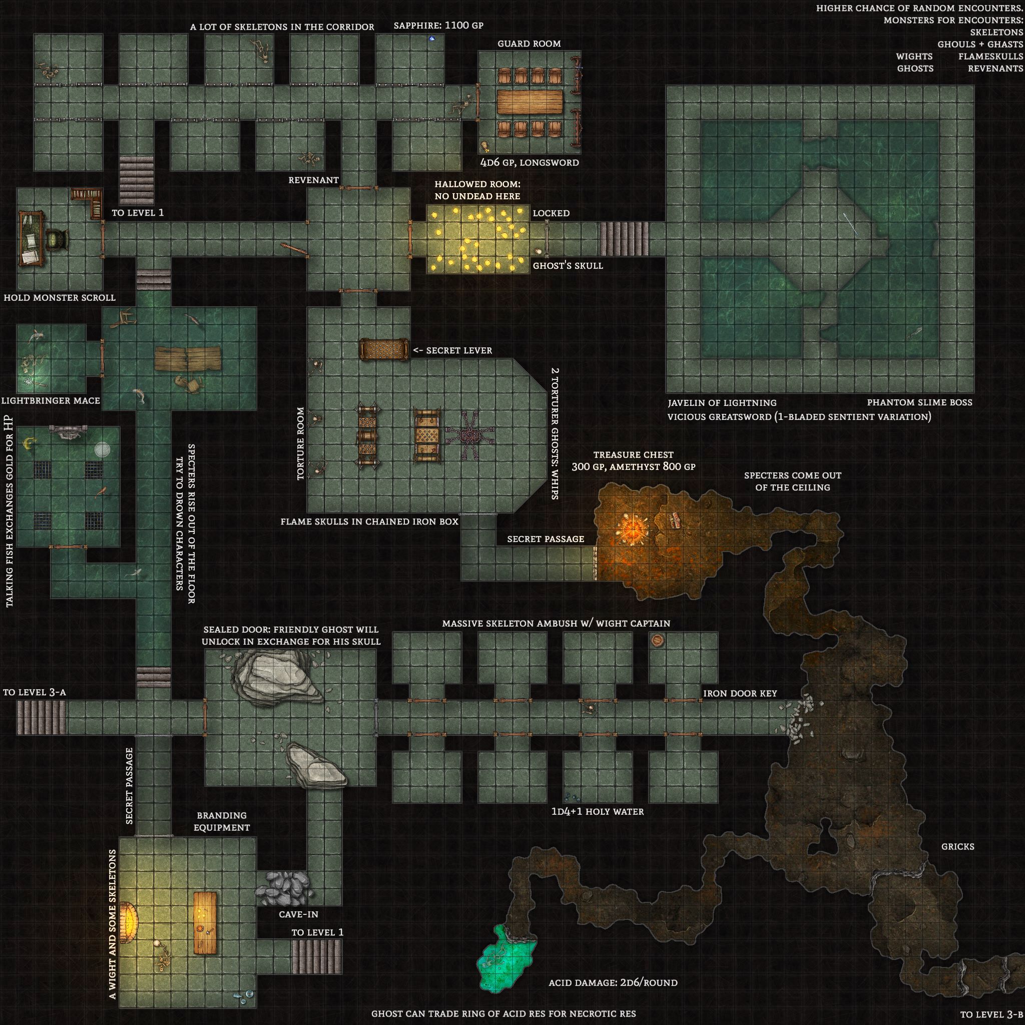 Dwarf Kingdom dungeon lvl 2: haunted prison | Inkarnate - Create ...