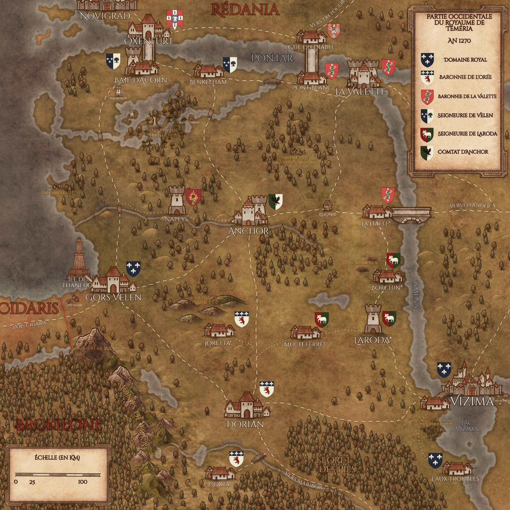 Temeria ouest / The Witcher | Inkarnate - Create Fantasy Maps Online