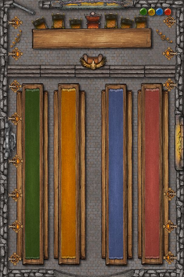 Castle Dining Hall with table runners | Inkarnate - Create Fantasy Maps ...