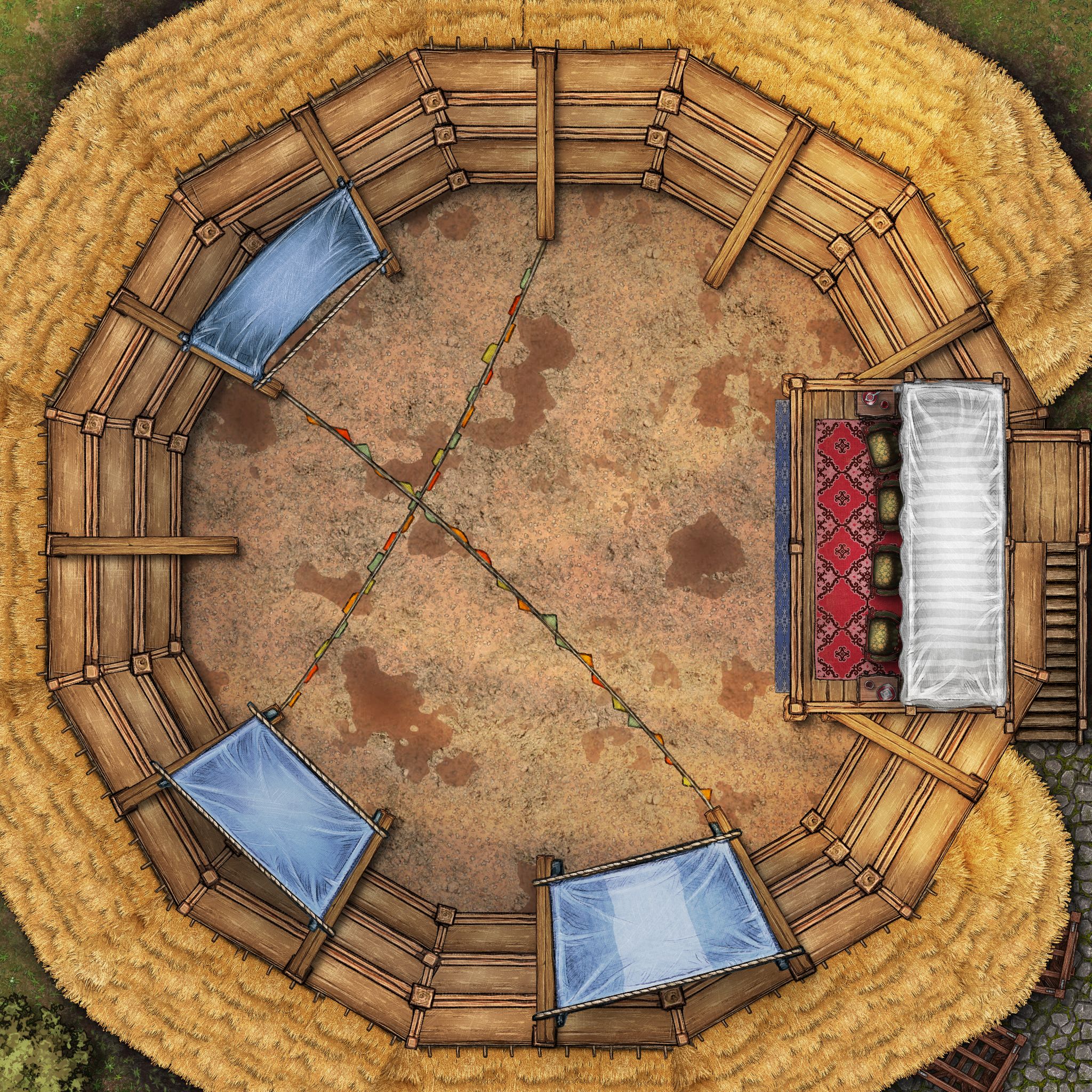 Bretonnian fighting pit | Inkarnate - Create Fantasy Maps Online