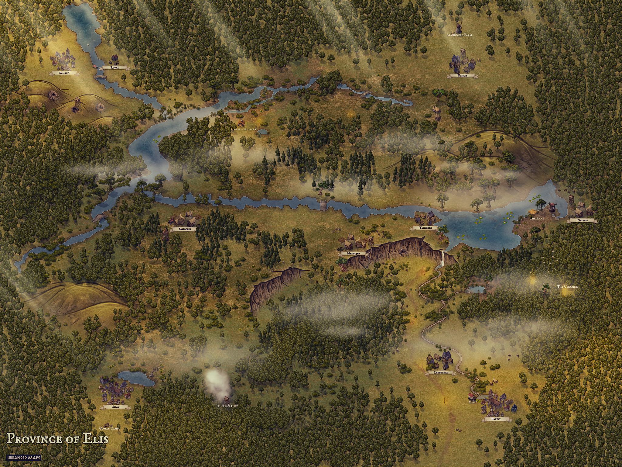 KCD like map attempt | Inkarnate - Create Fantasy Maps Online