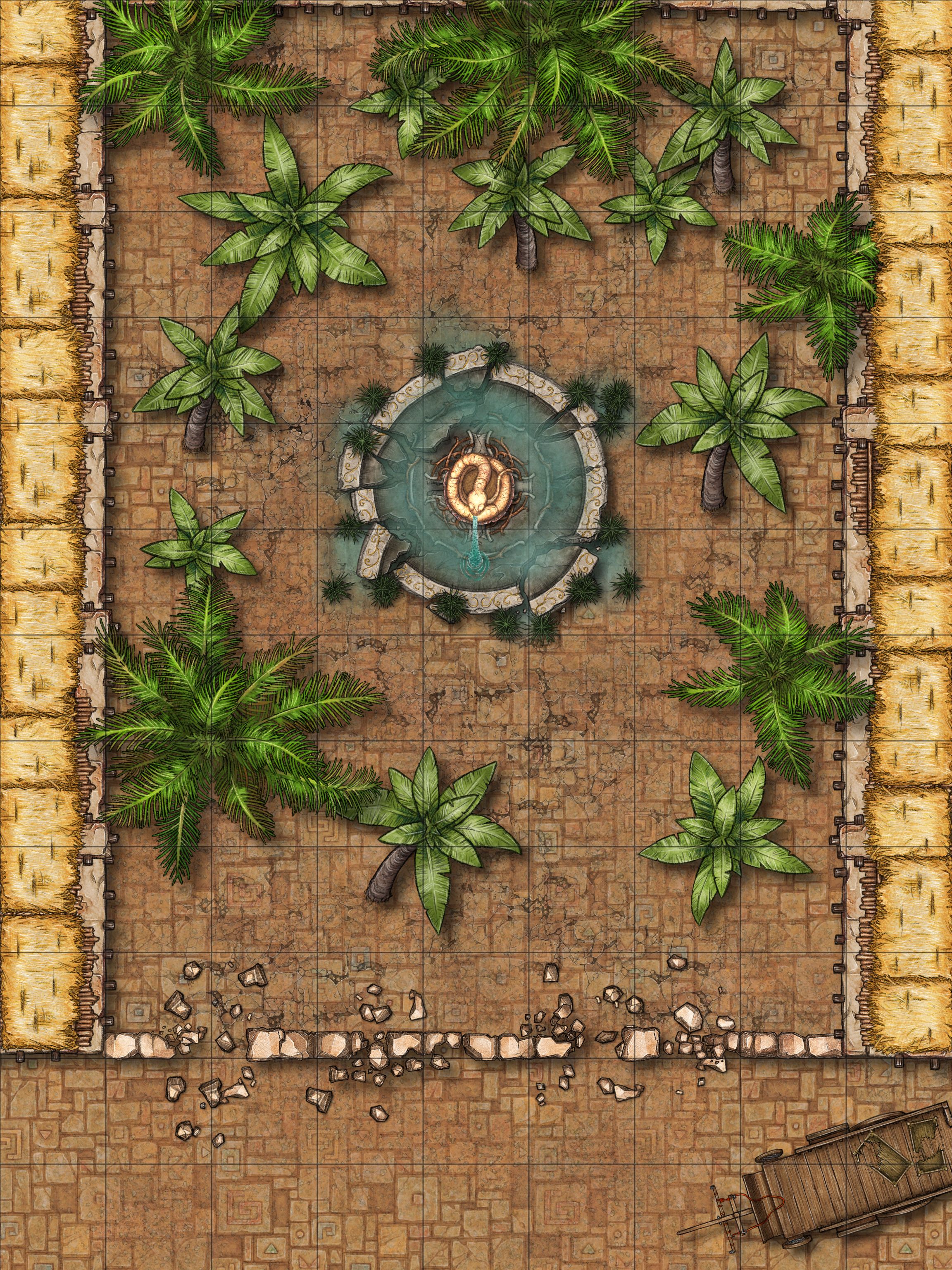 Ashford-on-weir Courtyard | Inkarnate - Create Fantasy Maps Online