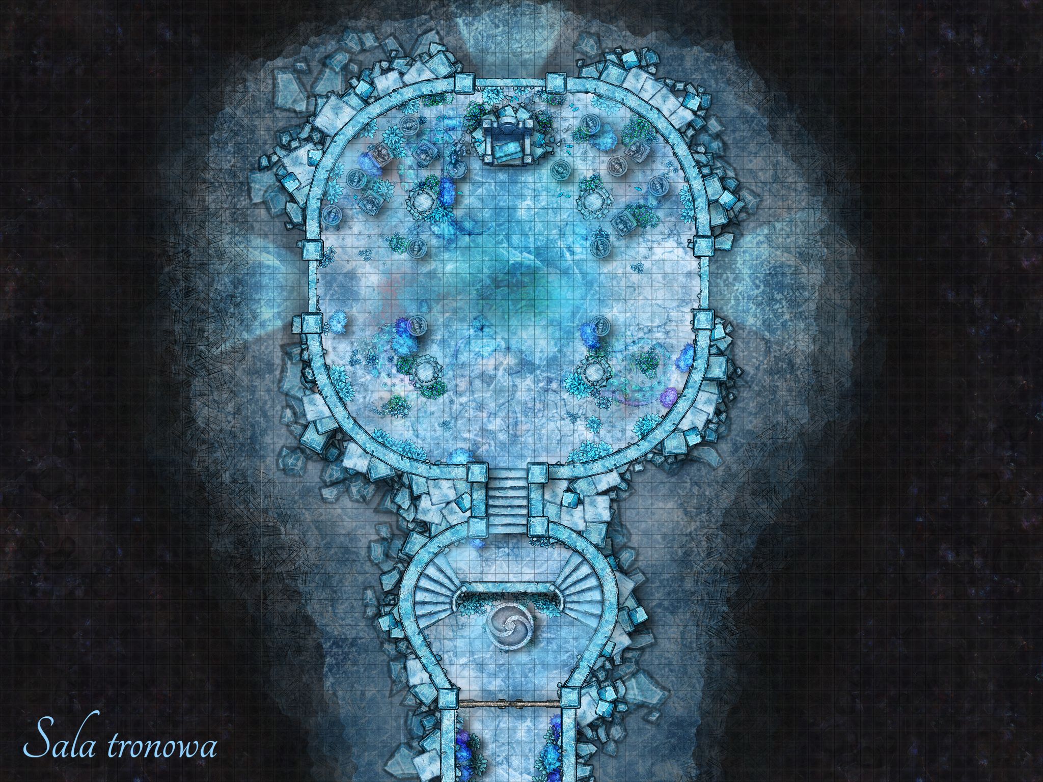 Throne Room (ice queen) | Inkarnate - Create Fantasy Maps Online