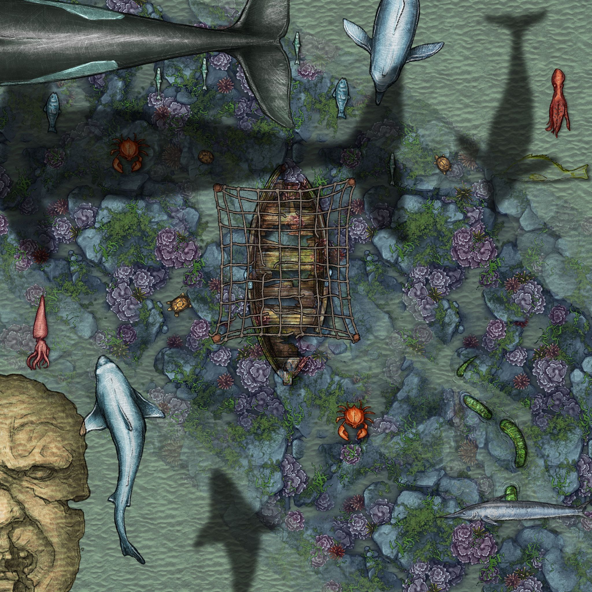 Under the Sea | Inkarnate - Create Fantasy Maps Online