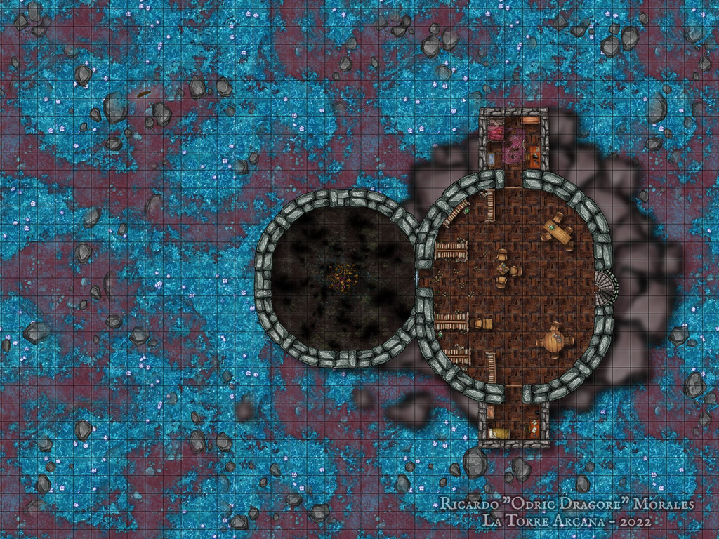 Cientia Tower - Level 2 (DsV) | Inkarnate - Create Fantasy Maps Online
